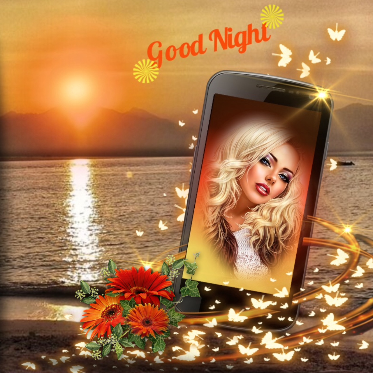 Wienie Coppen's Candles,Goodnight,Sunset - flowers goodnight sunset ...