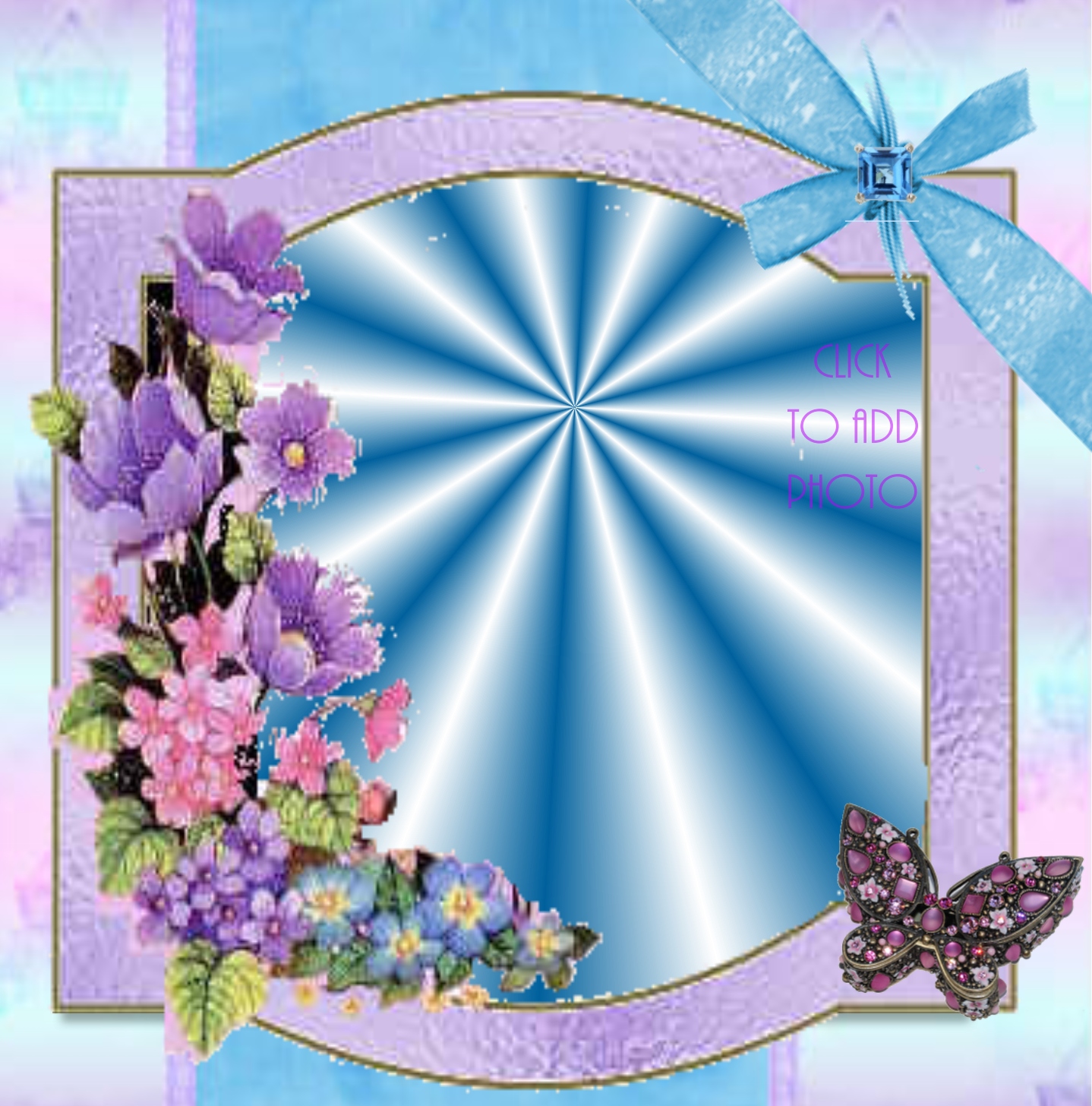 marialedesma1958's Picture Frames - 2011 May - Blue and purple with ...