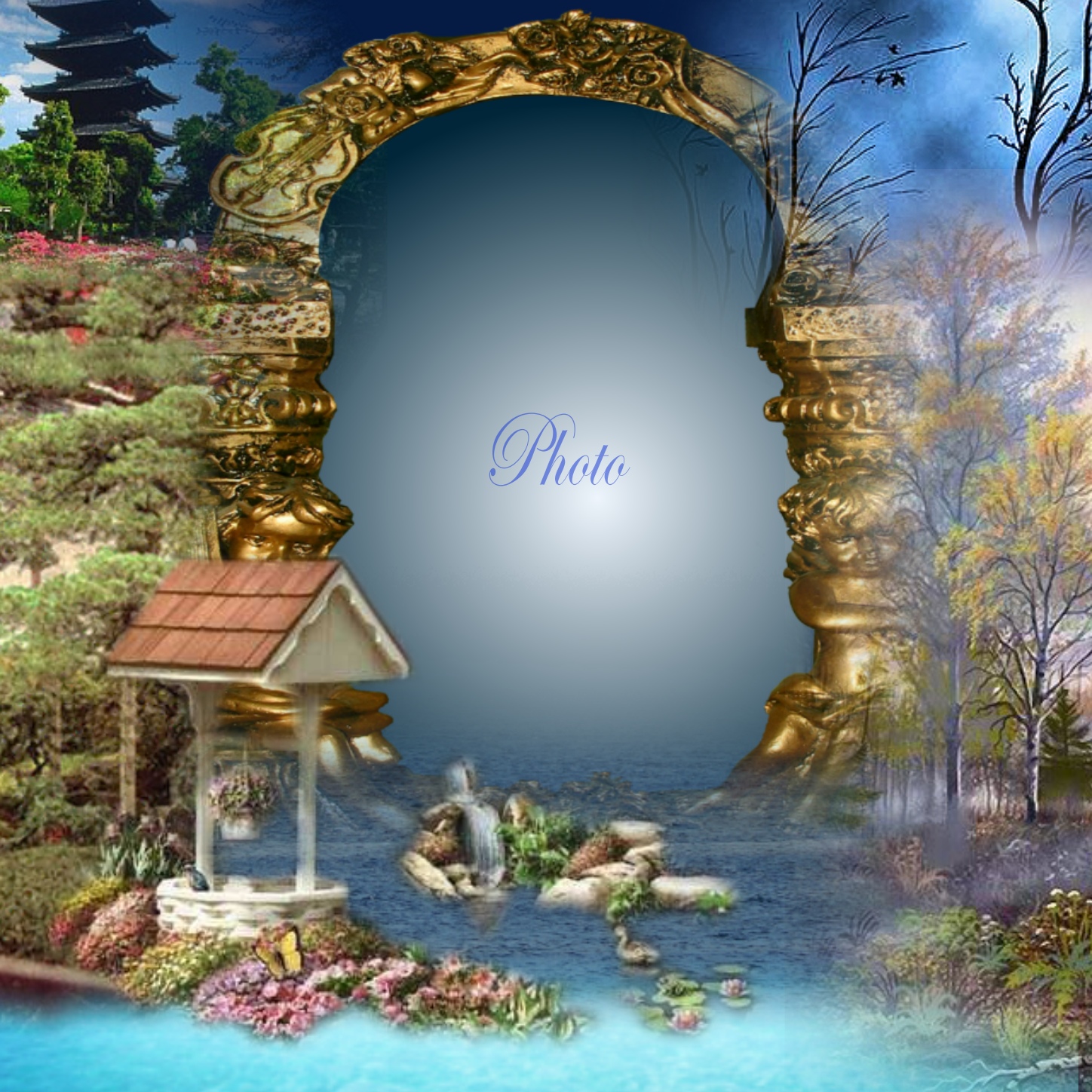 smoggy's Picture Frames - 2012 June - A wishing well on the water ...