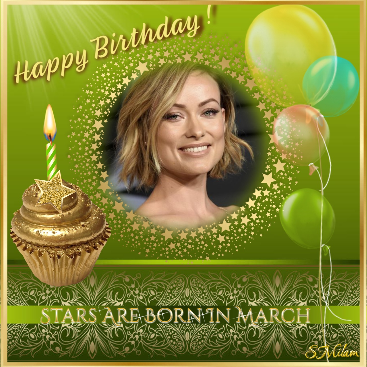 smilam's Birthday Frames - 2020 Birthday Frames - Happy March Birthday ...