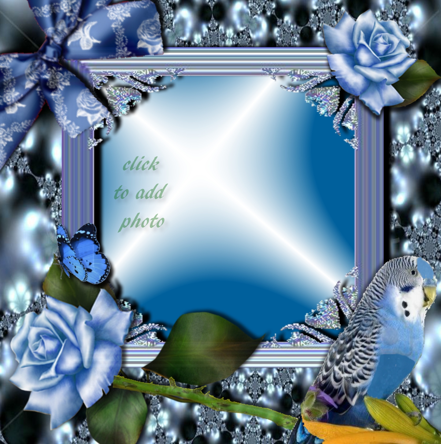 marialedesma1958's Picture Frames - 2011 November - Blue Frame With ...