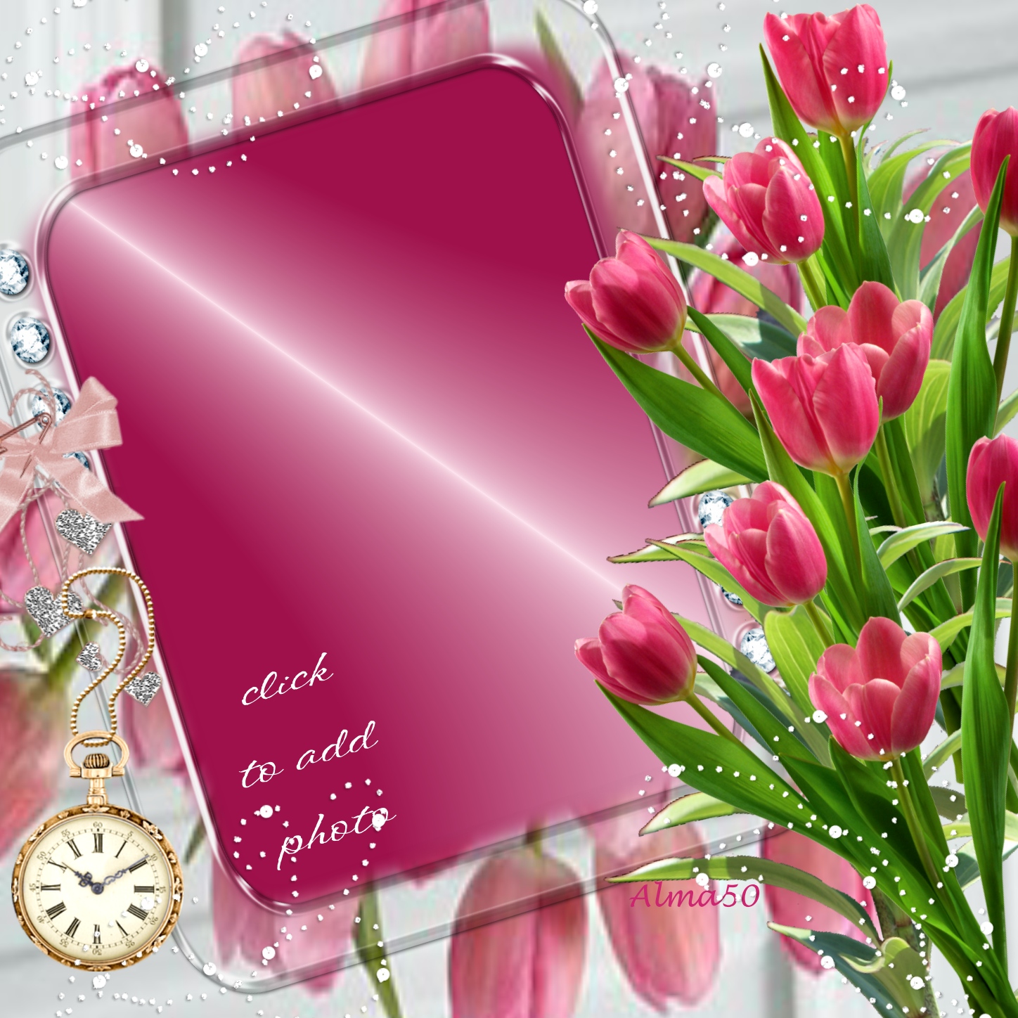 alma50's Picture Frames - 2010 May - Pink Tulips Frame Alma50 picture ...