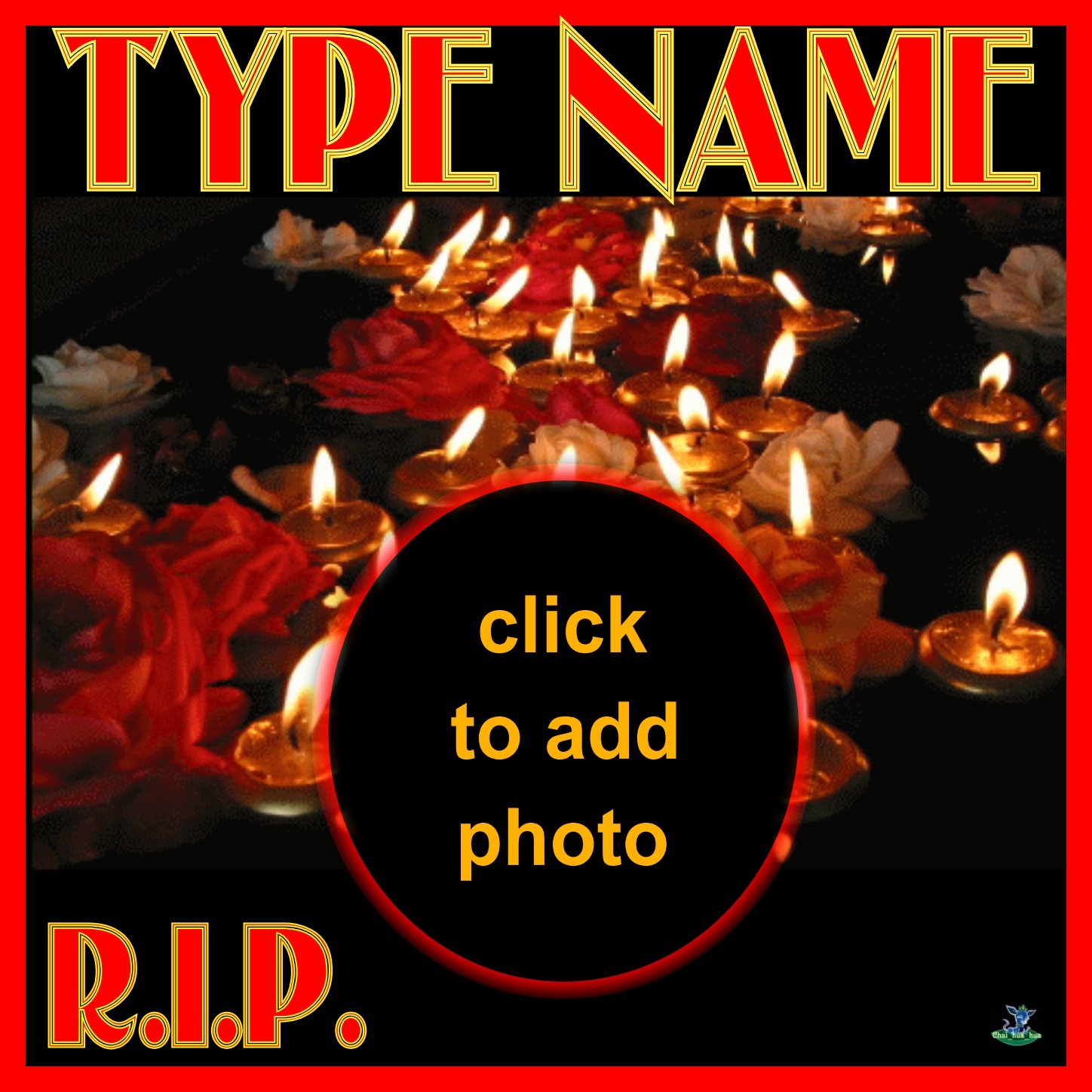 Chai_hua_hua's In Memory Of... Frames - 2008 - Rip Animated Candles ...
