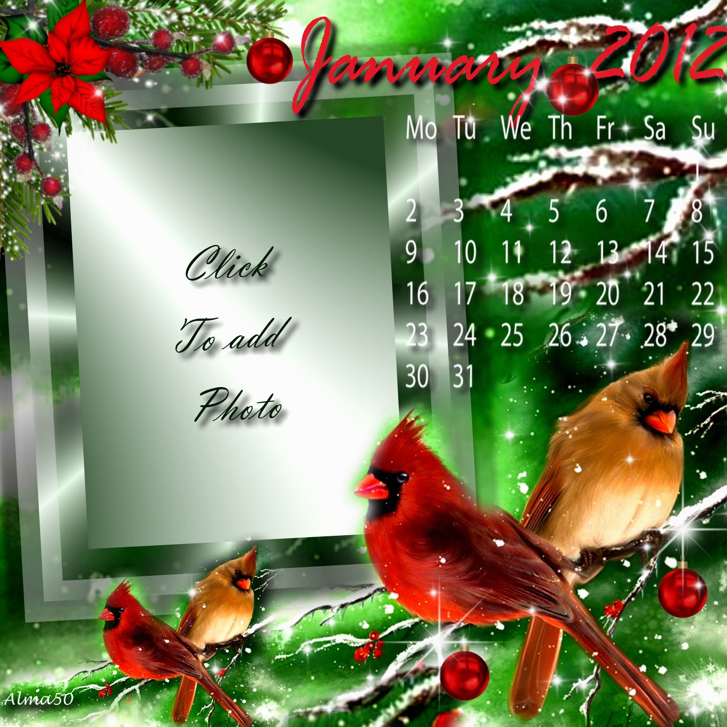 alma50's Kimi Frames - 2011 November - 2012 January calendar Alma50 ...