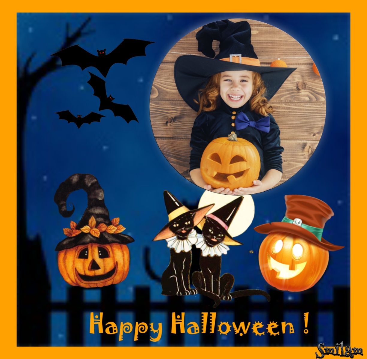 smilam's Halloween Frames - Happy Halloween! - Happy Halloween! Black ...