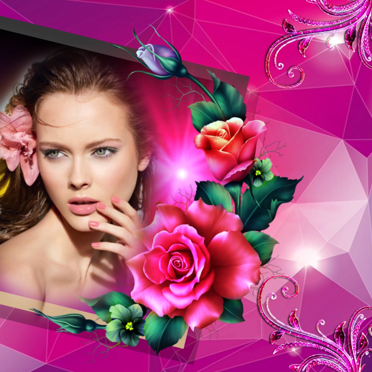 Wienie Coppen's Love romance - abstract frame portrait - abstract frame ...