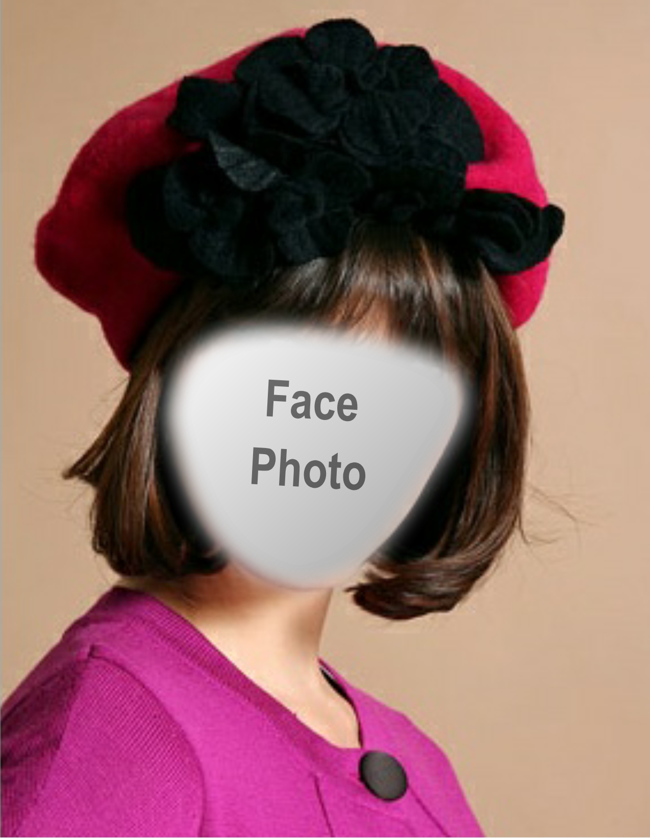Amy Lynn's Face Cut-Out Frames - 2009 May - Stylish Black and Red Hat ...