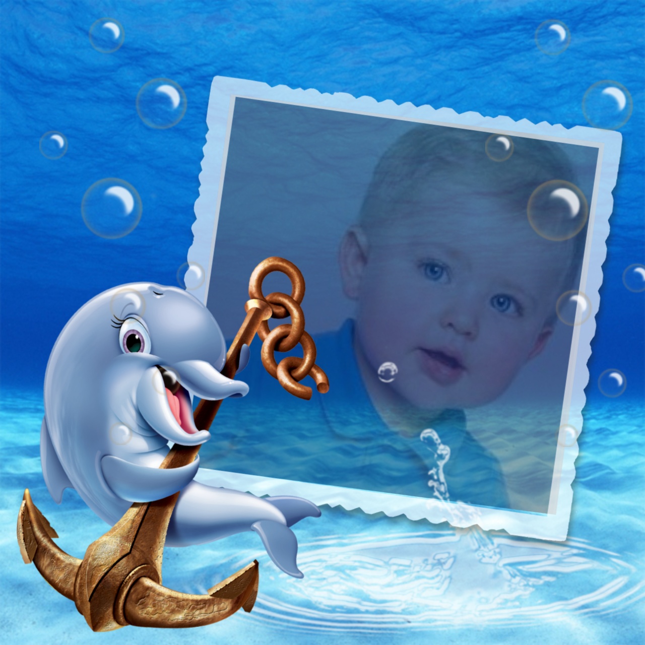 Nette's Kid Photo Frames🏄‍♀️🏂 - 2016 February - 2016 March - Dolphin ...