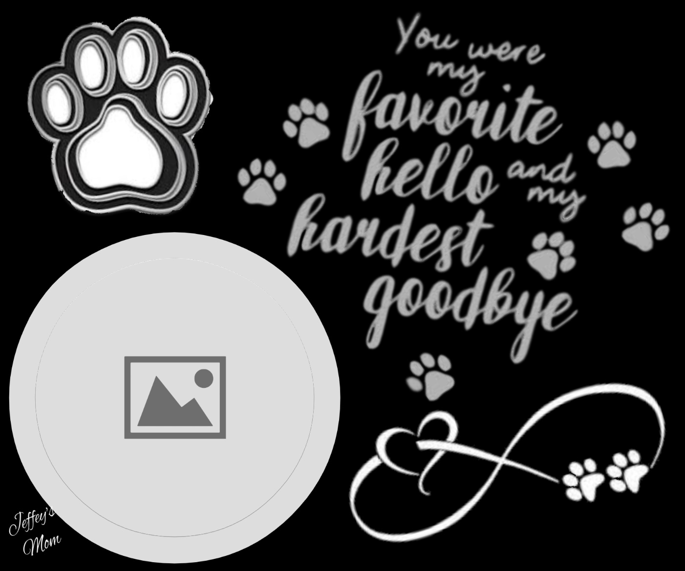JeffeysMom's Rainbow Bridge - Paw Hardest Goodbye, pet, dog, cat ...