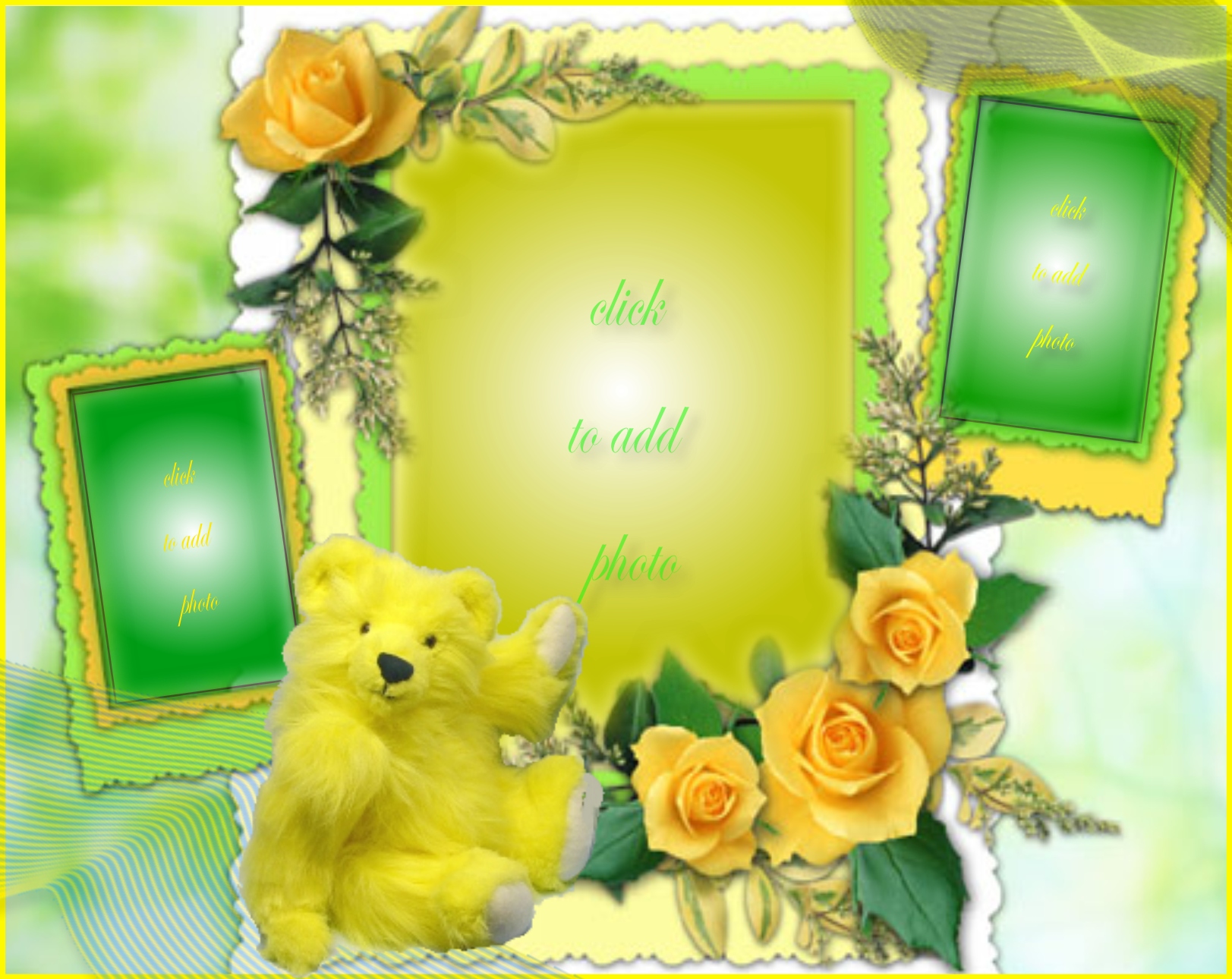 marialedesma1958's Girly Girl Frames - 2011 December - Green& Yellow ...