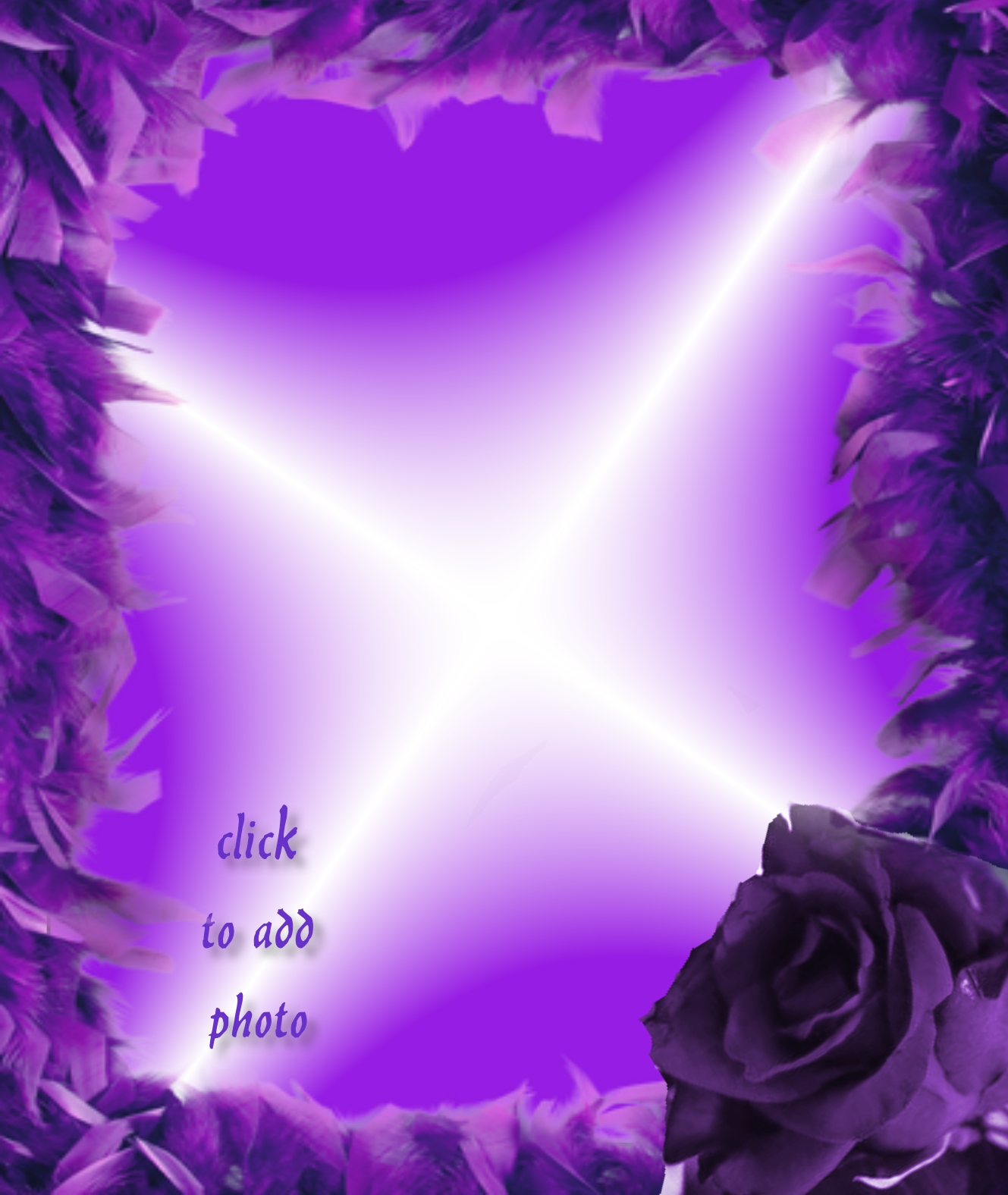 marialedesma1958's Girly Girl Frames - 2013 July - Purple Feathers ...