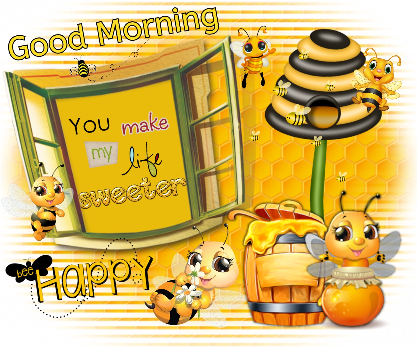 pussycatlady22's Good Morning Frames - Good Morning Bees Good Morning ...