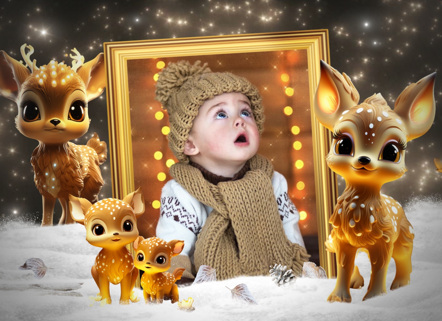 Elizabeth's WINTER ️ 1/2 (Fun/Disney/Kids) - Cartoon Reindeer Winter ...