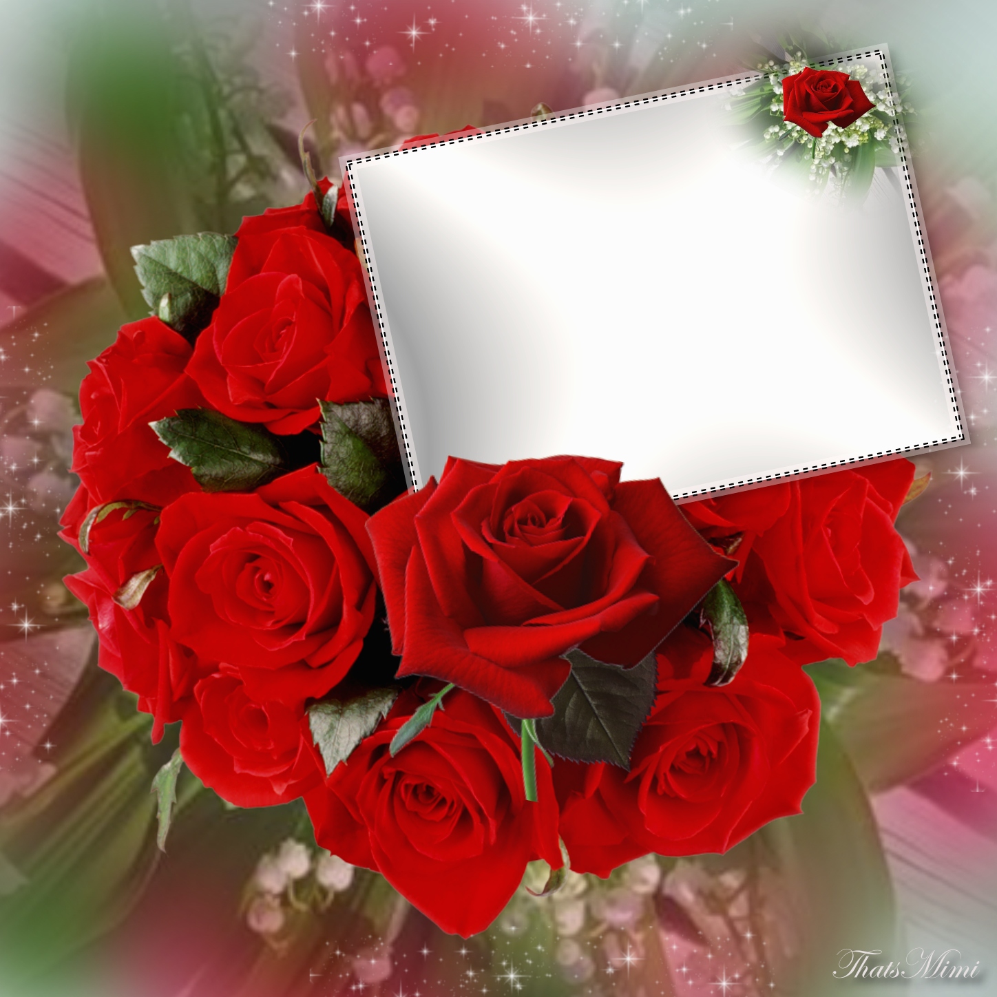ThatsMimi's I Love You Frames - 2016 March - Red Roses! - Red Roses ...