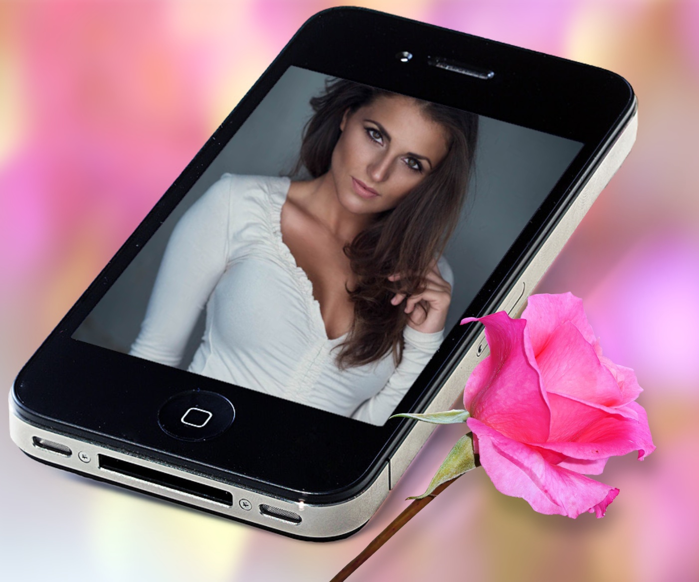 Jezebel64's Electronics 📱 - Cell Phone Jezebel64 Pink Rose Electronics Portrait - Cell Phone ...
