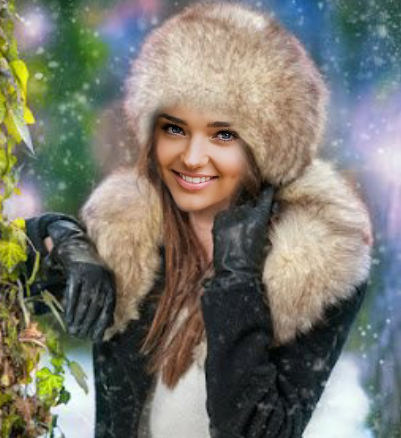 lissy's Face Cut-Out Frames - 2017 November - lissy-Winter girl ...