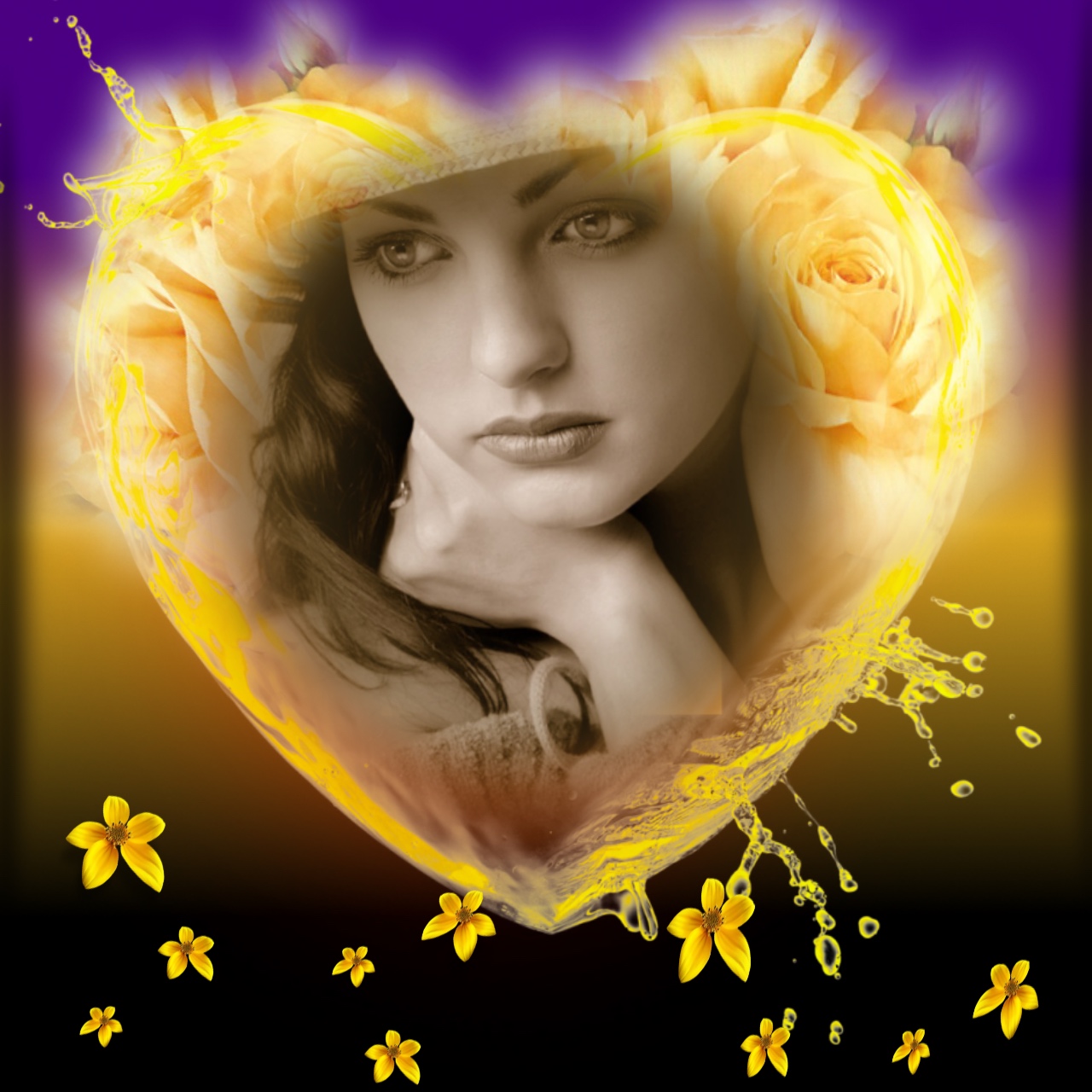 Wienie Coppen's Love romance - love loveheart portrait - love loveheart ...