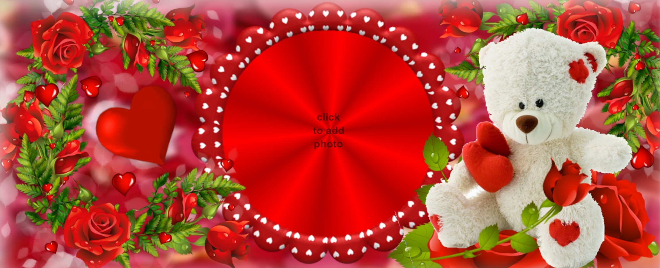 Sinnlich's Profile Cover Frames - 2012 August - Red Love Teddy Sinnlich ...