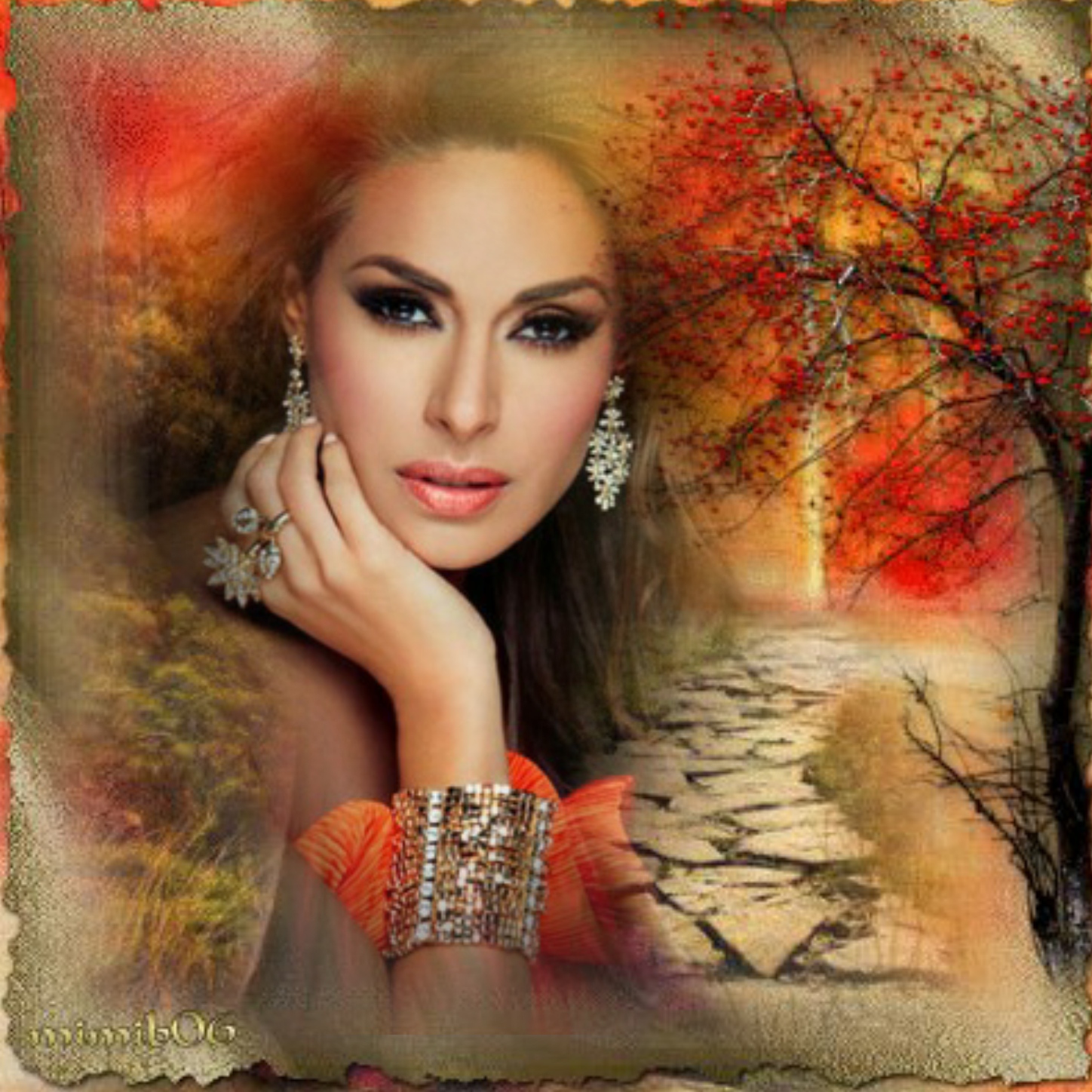 mimib06's Sunsets, Scenery and Nature Frames - 2013 July - lady ** base ...