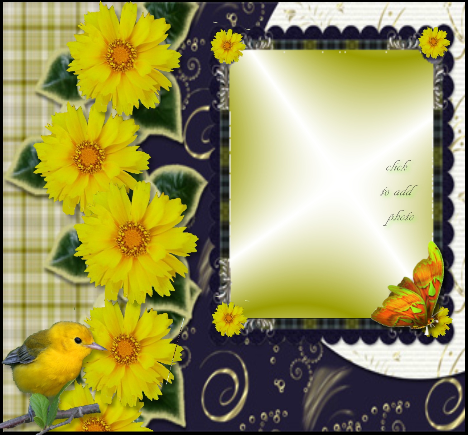 marialedesma1958's Picture Frames - 2012 July - Black And Yellow Frame ...
