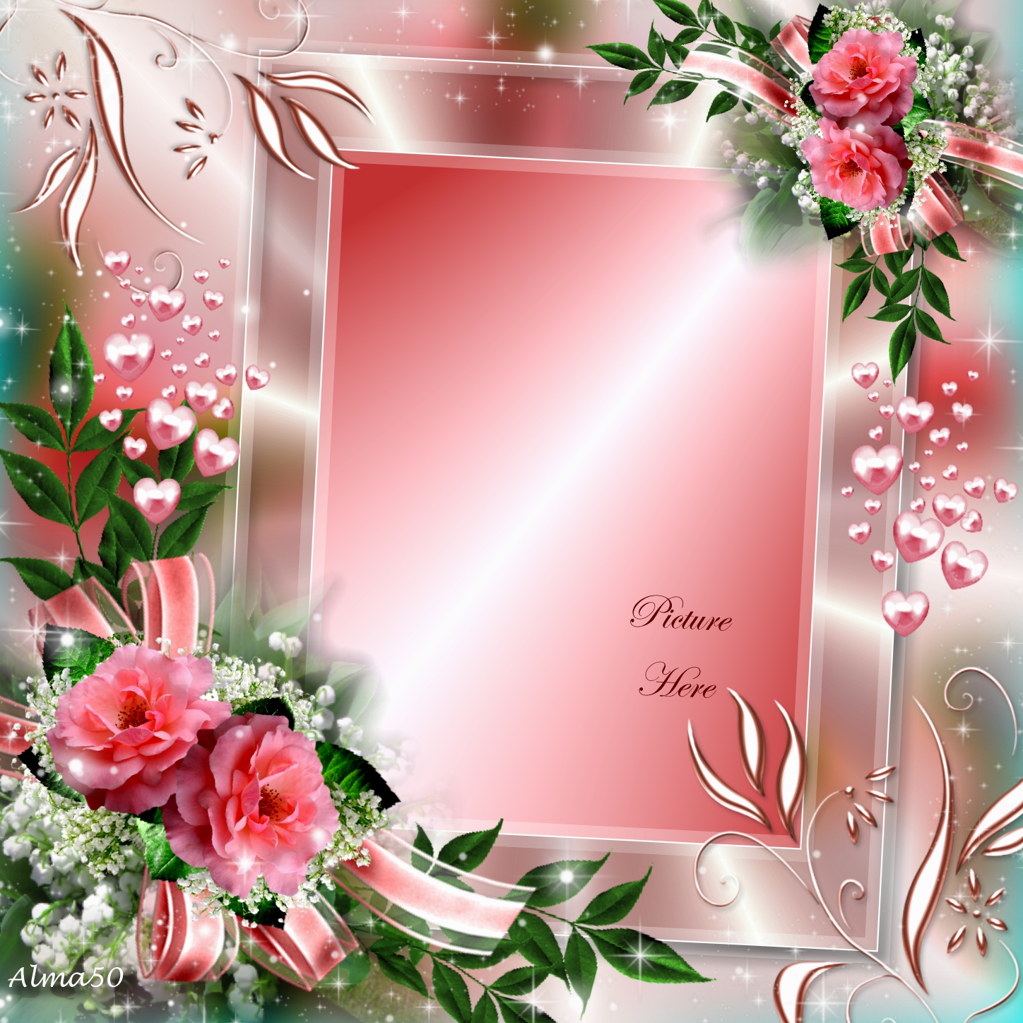 alma50's Girly Girl Frames - 2013 June - Peach color frame Alma50 girly ...