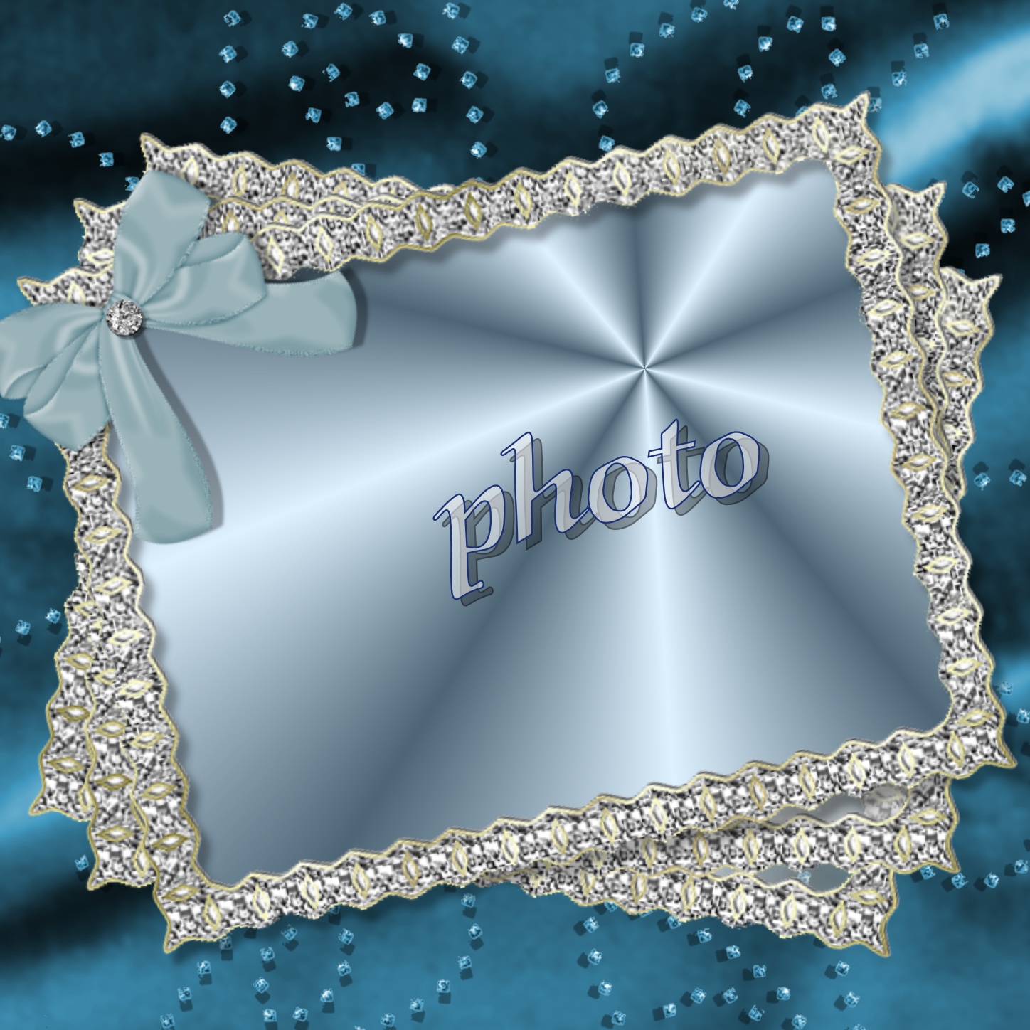 marycarmenkim's Picture Frames - 2009 May - Diamond frame -blue ...