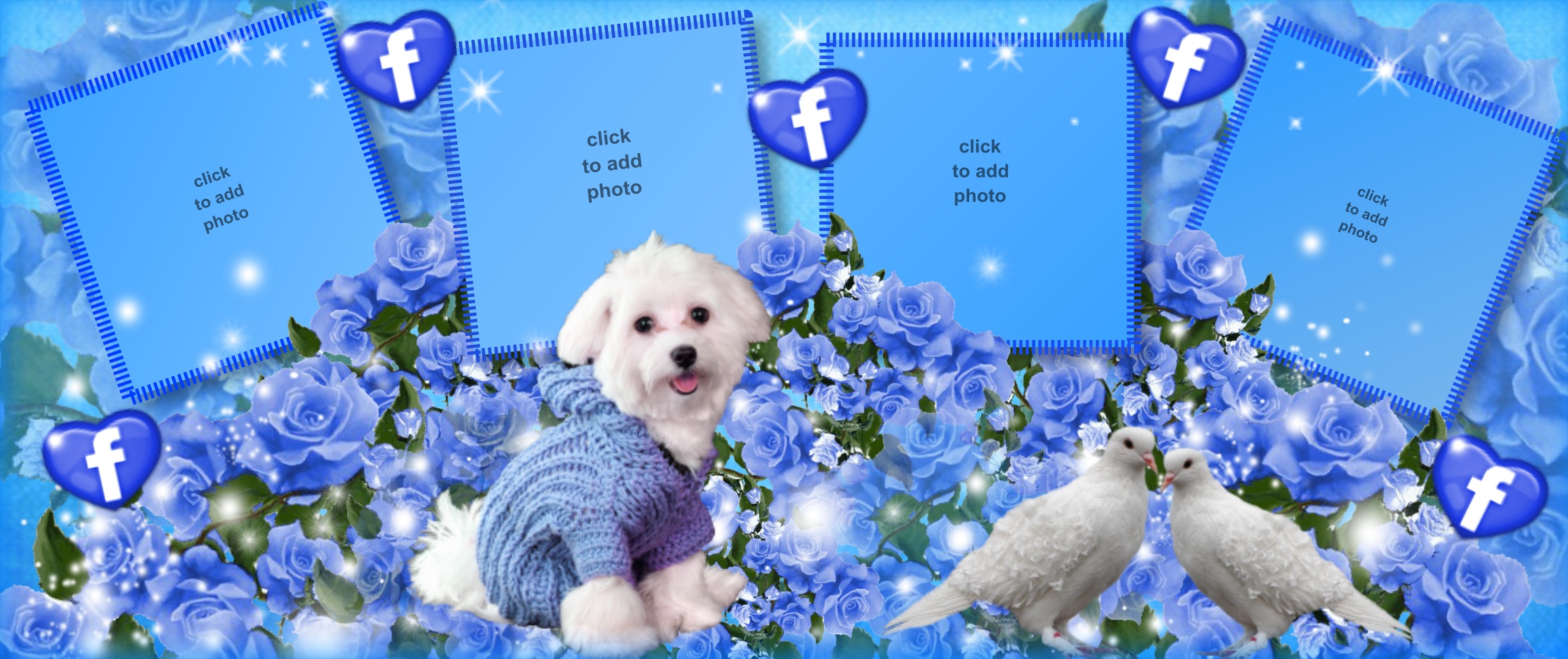 Sinnlich's Profile Cover Frames - 2013 January - August - Blue Roses ...