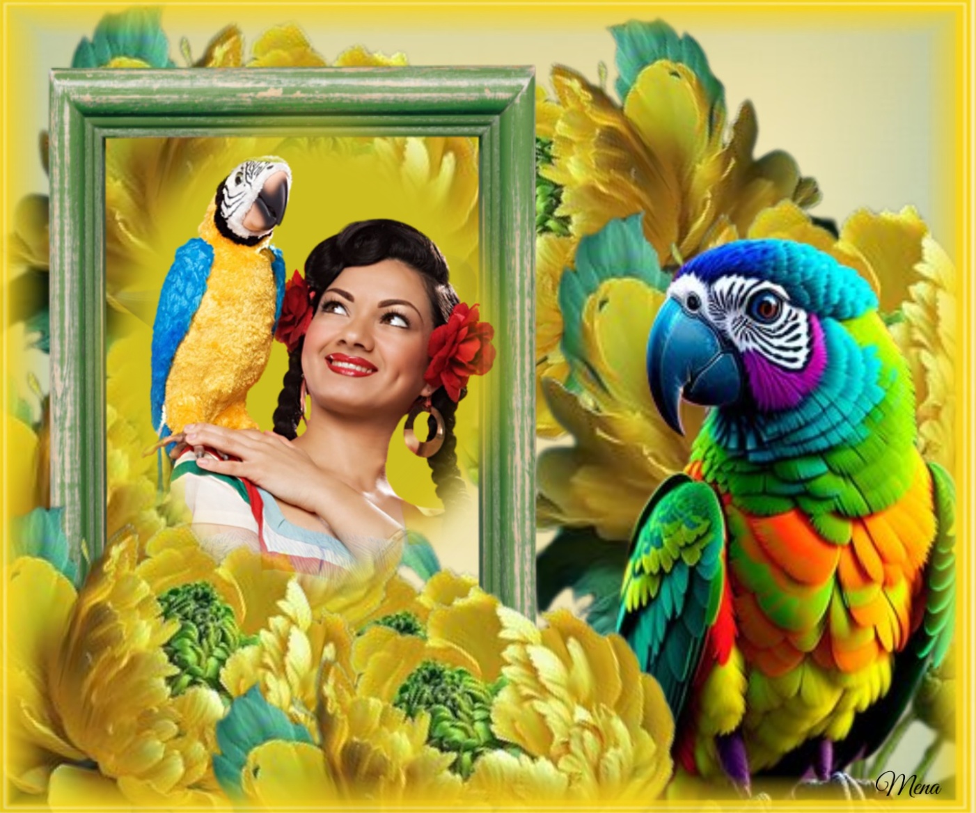 Mena's Frames - Mena Me Love Roses - Mena Kimi Art Frames Molduras Diversas - Mena Kimi Art ...