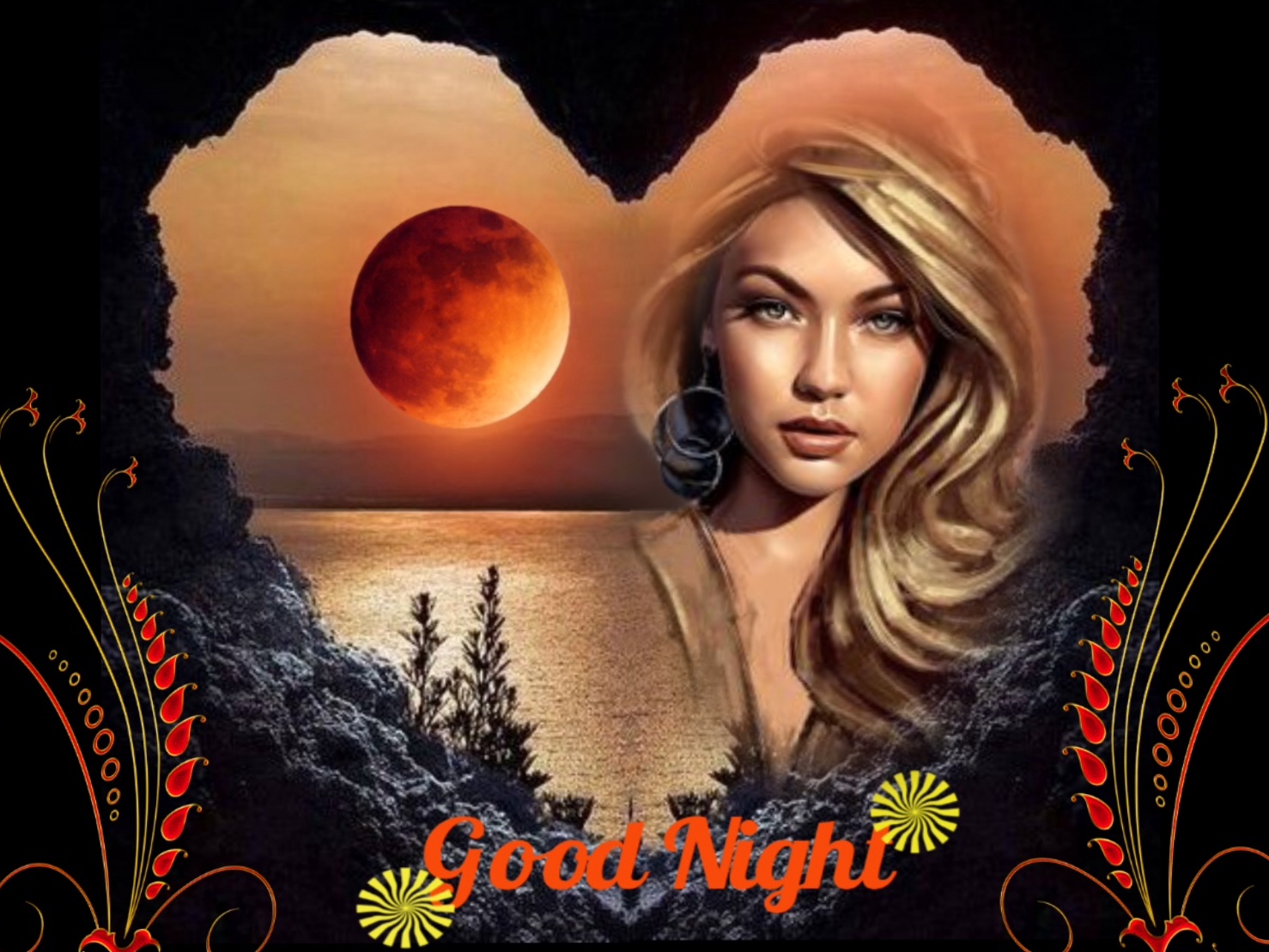 Wienie Coppen's Candles,Goodnight,Sunset - fullmoon goodnight stunning ...