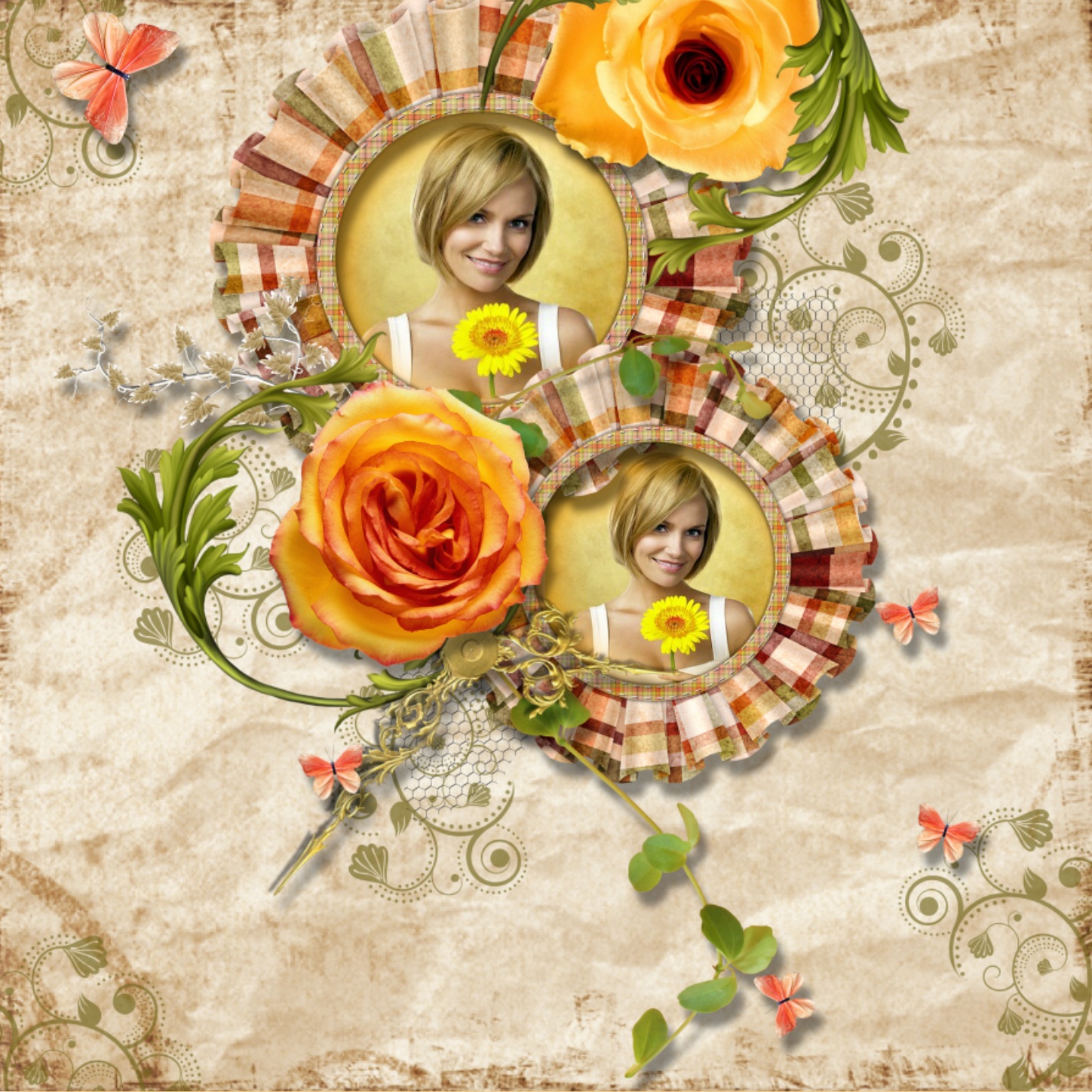 allez1005's Girly Girl Frames - 2012 January - Allez-Floral Frame #3 ...