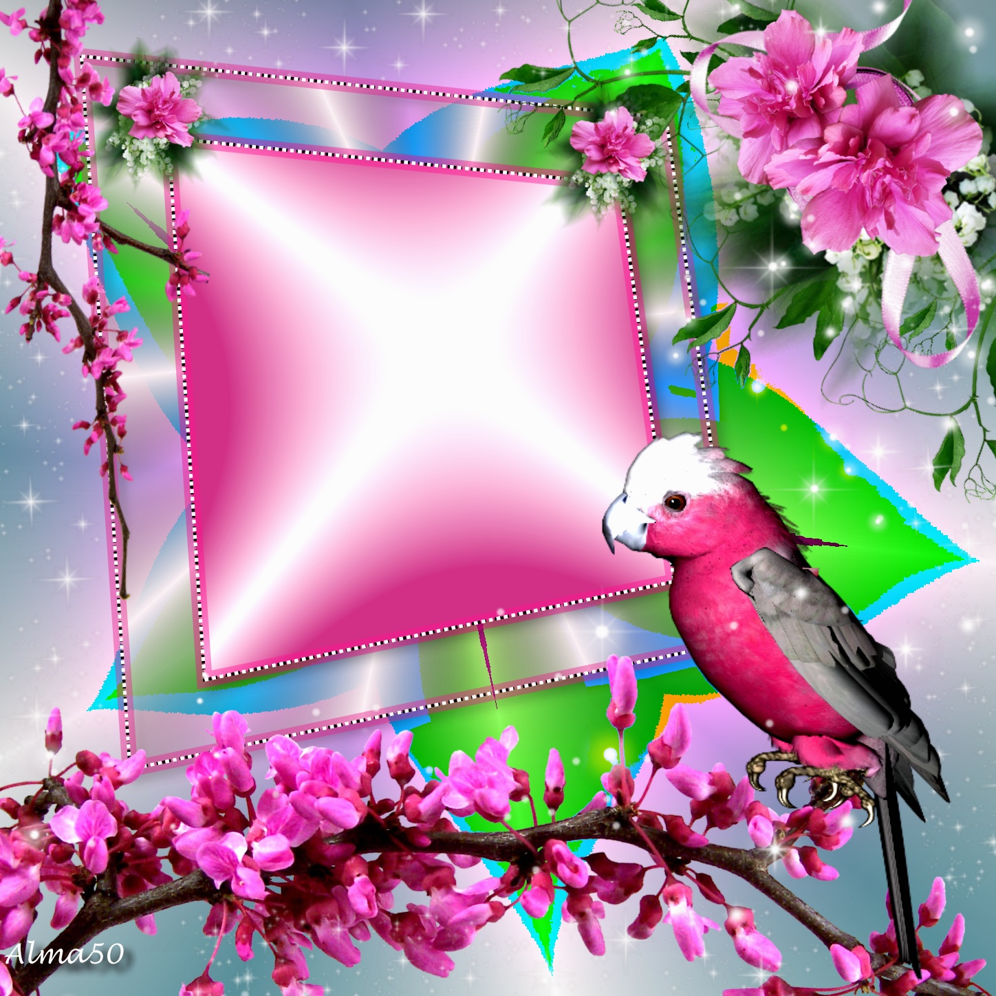 alma50's Other Photo Album Frames - 2013 May - 2013 June - Pink bird ...