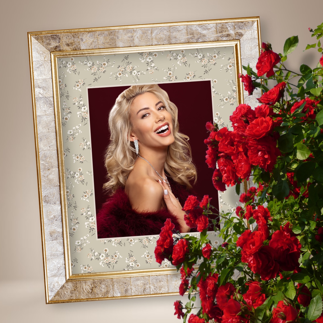 Jezebel64's Picture Frames - Picture Frame Portrait Red Rose Jezebel64 ...