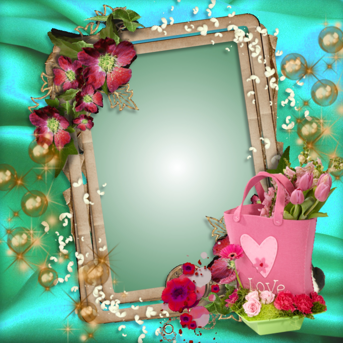 MIRONNA's Picture Frames - 2014 January - Flower frame Mironna picture ...
