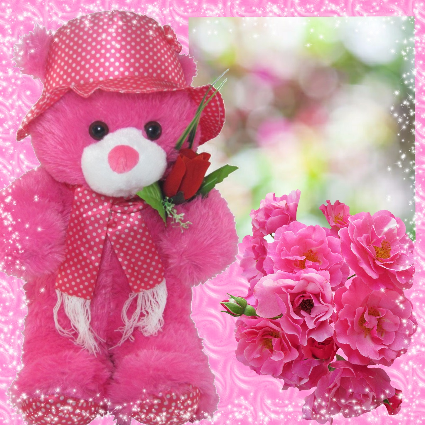 Sinnlich's Teddy Frames - pink Teddy - pink Teddy - Cute Pink Teddy ...