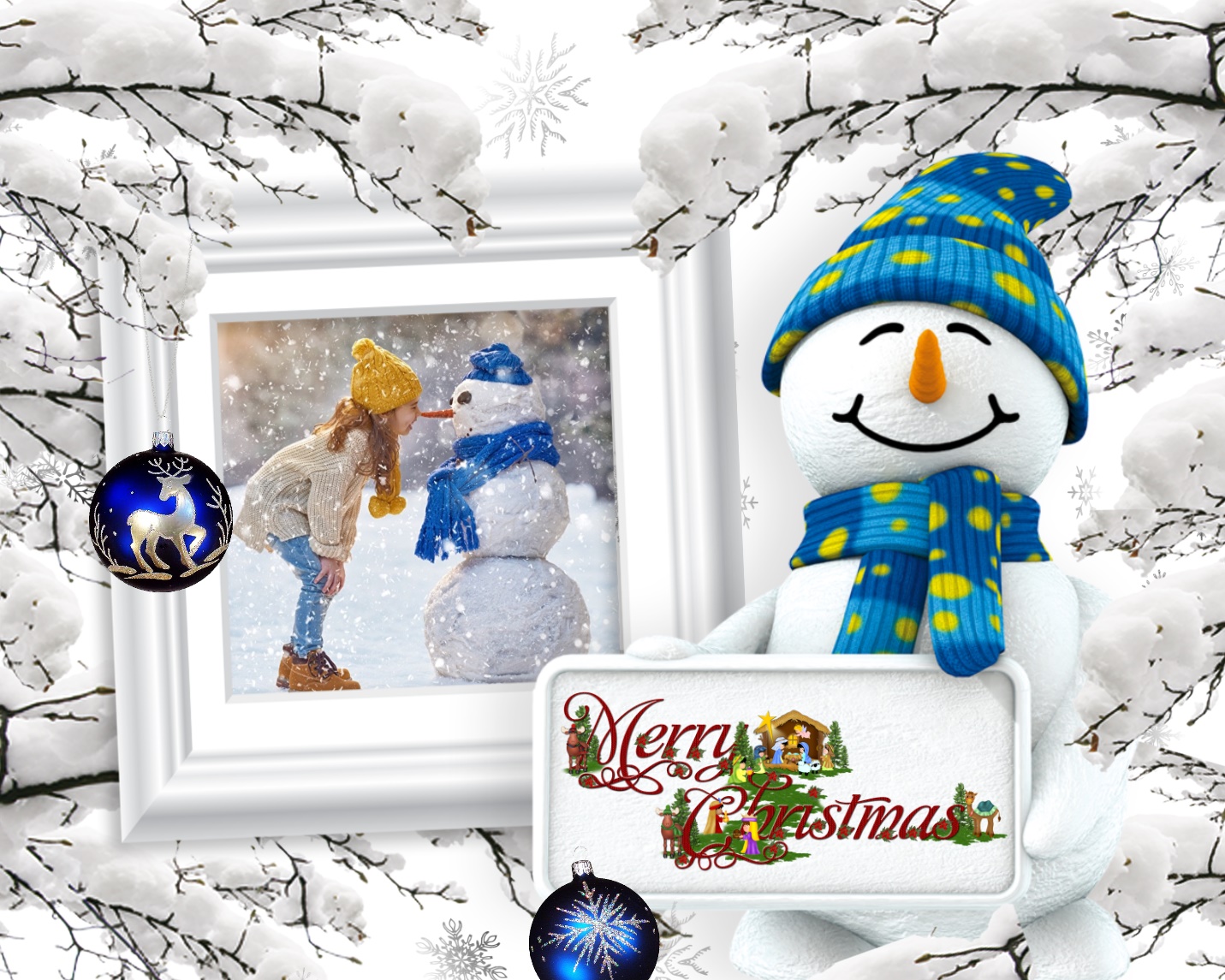 Elizabeth's CHRISTMAS 🎄 2/4 (Fun/Disney/Kids) - Merry Christmas Snowman ...