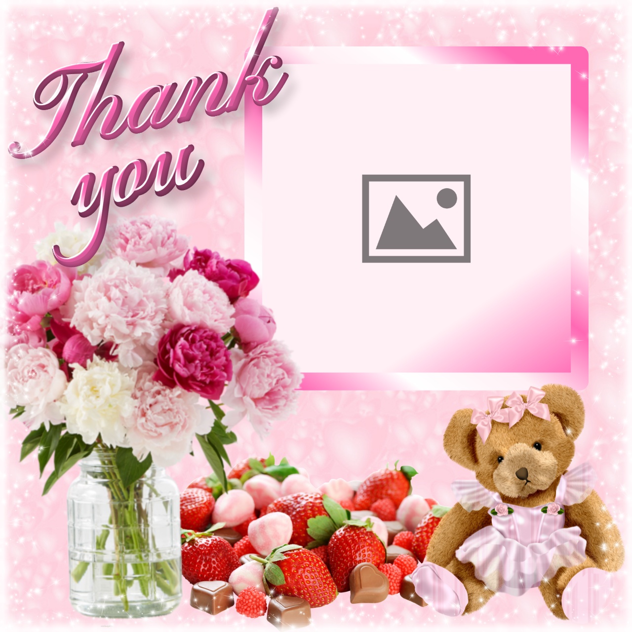 Sinnlich's Thank You Frames - 2021 - Pink Teddy Sinnlich Thankyou ...