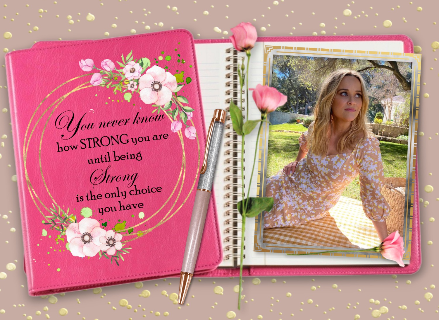 Elizabeth's STATIONERY & BOOKS 📚 - Stationery Books Pink Rose Elizabeth ...