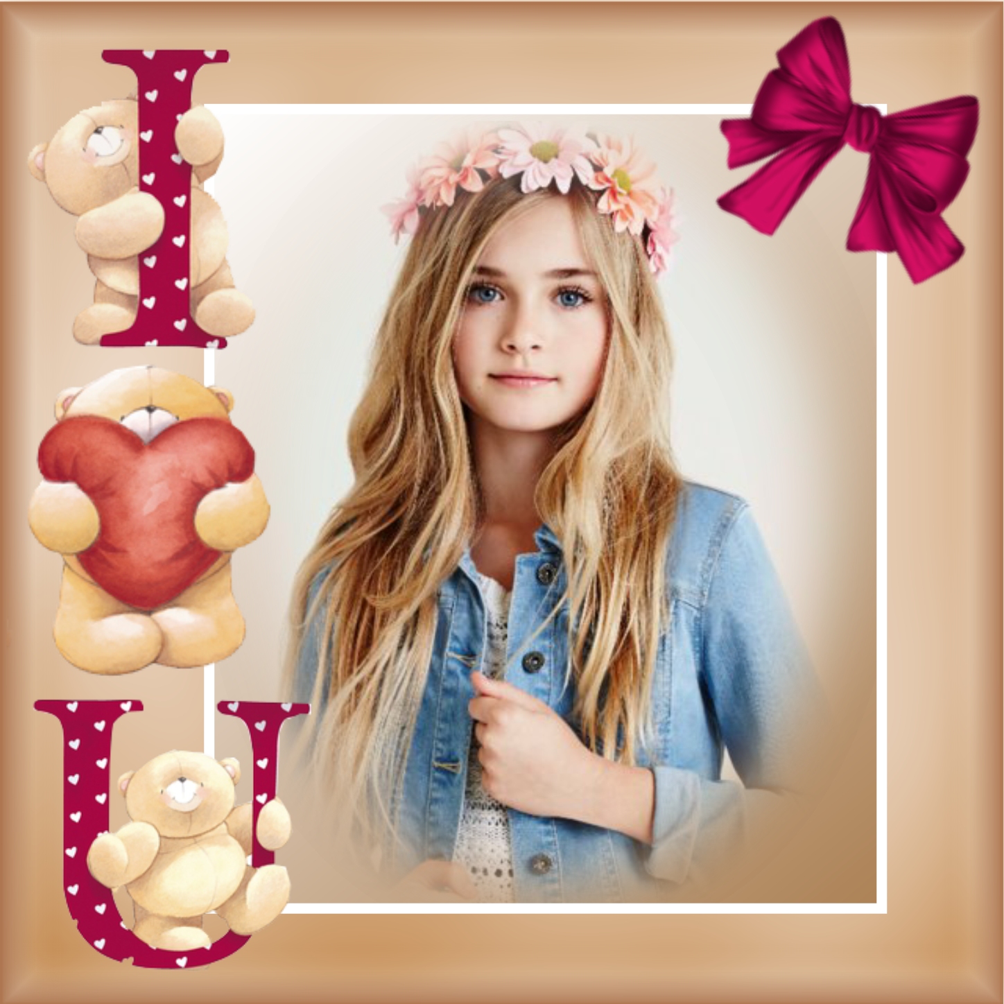 Nette's Kid Photo Frames🏄‍♀️🏂 - 2016 February - 2016 March - Teddy Love ...