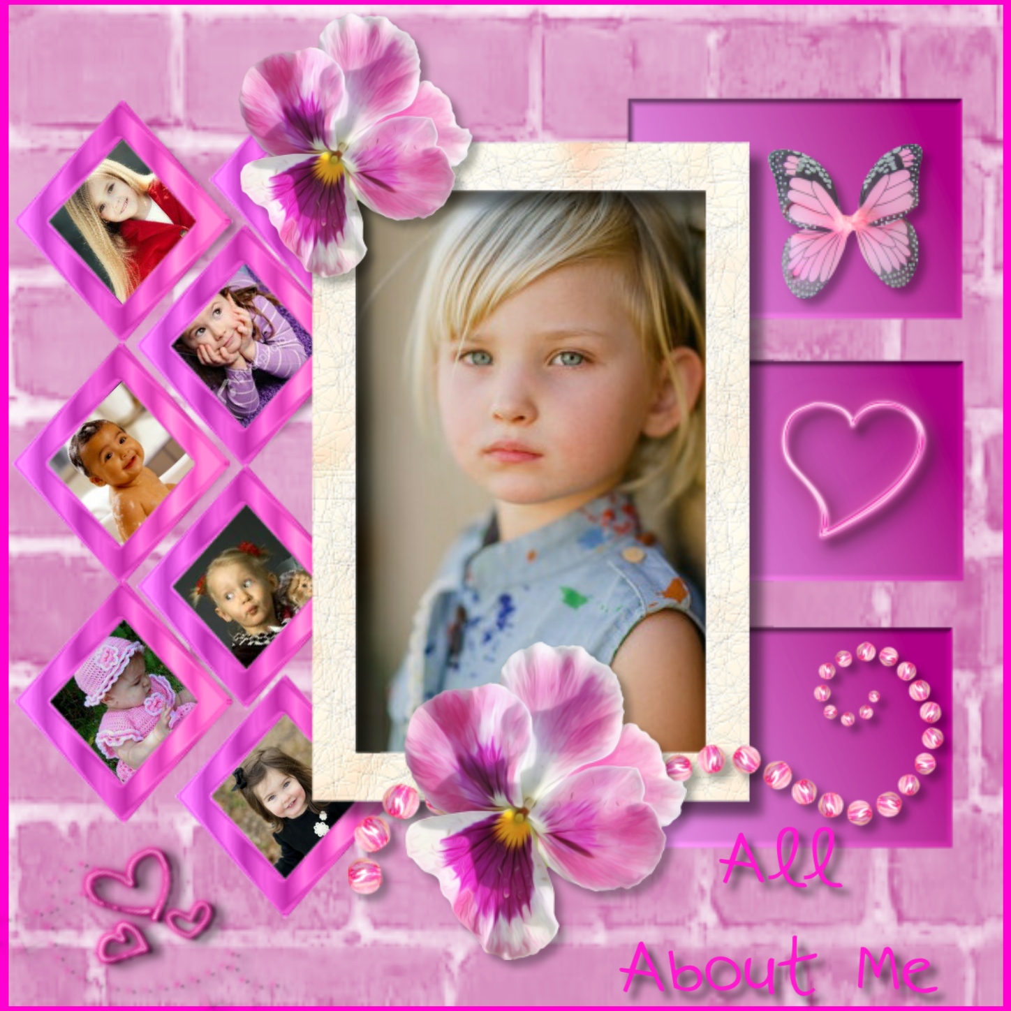 marialedesma1958's Girly Girl Frames - 2013 July - Me Pink Blue Babys ...