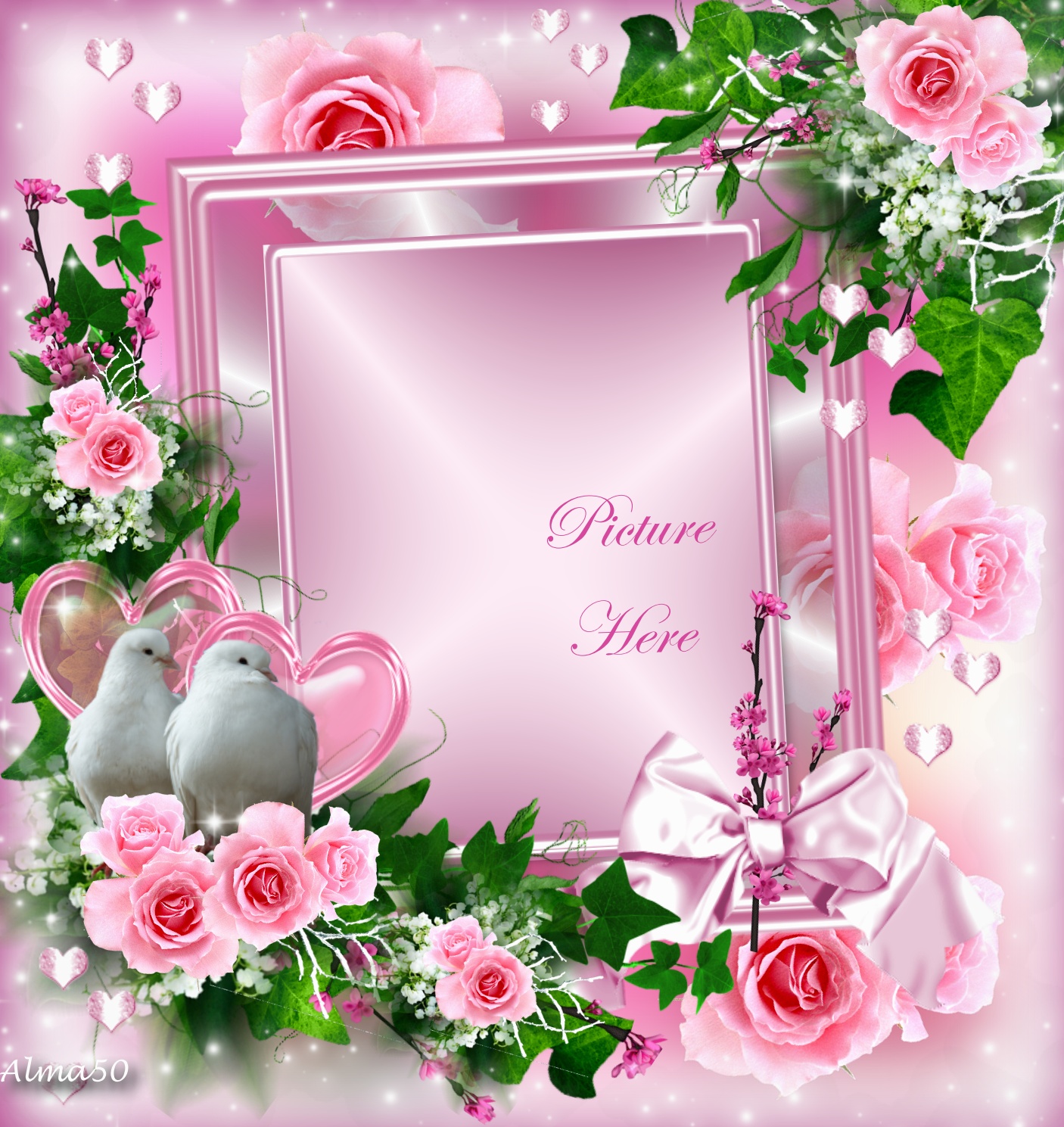 alma50's Girly Girl Frames - 2012 October - Beautiful Pink Alma50 girly ...