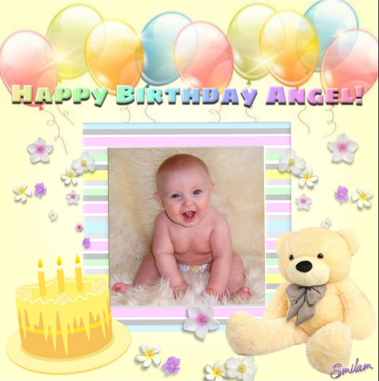smilam's Birthday Frames - HAPPY BIRTHDAY! - Happy Birthday Angel ...