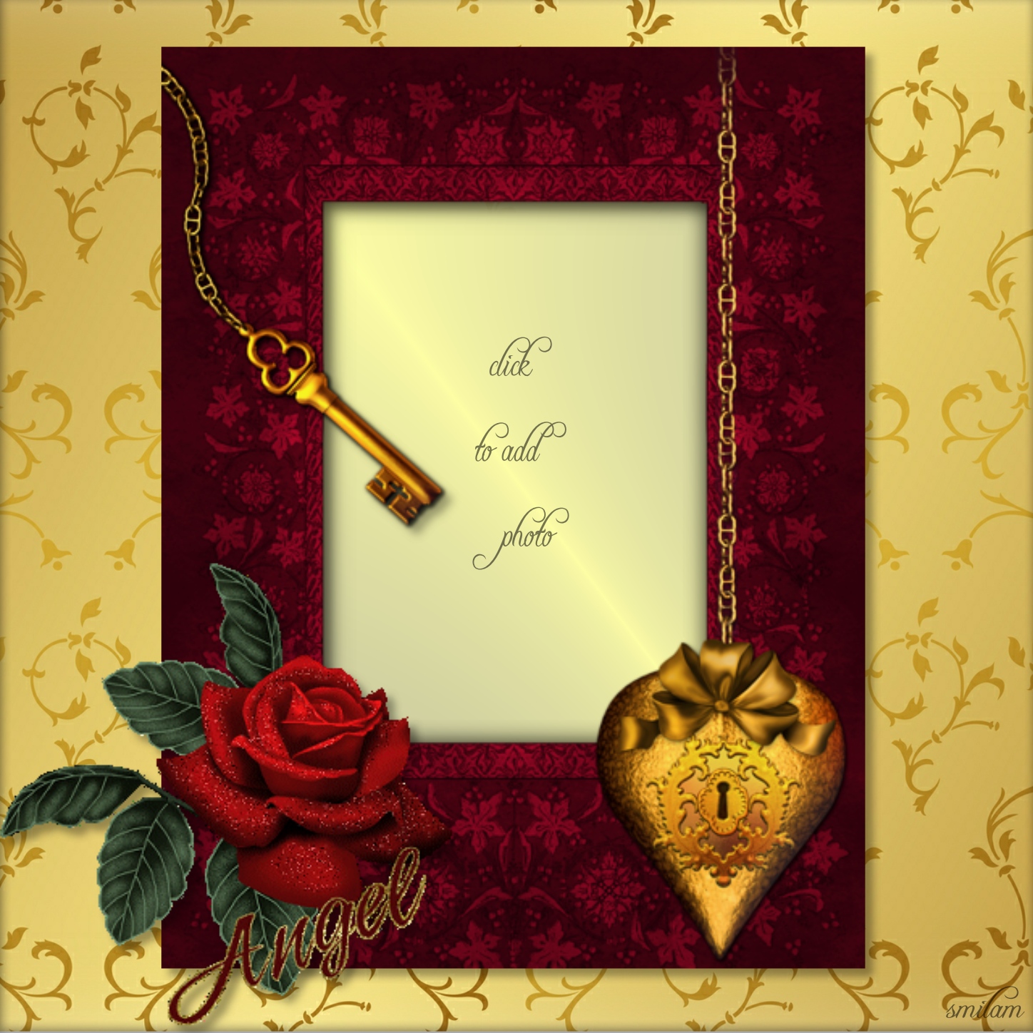 smilam's I Love You Frames - Love Frames - Elegant Key to My Heart ...