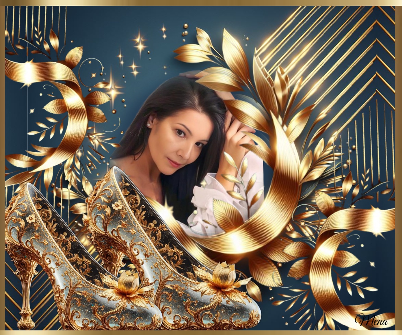 Mena's Frames - Mena Me Love Roses - Mena Kimi Art Frames Molduras Diversas - Mena Kimi Art ...