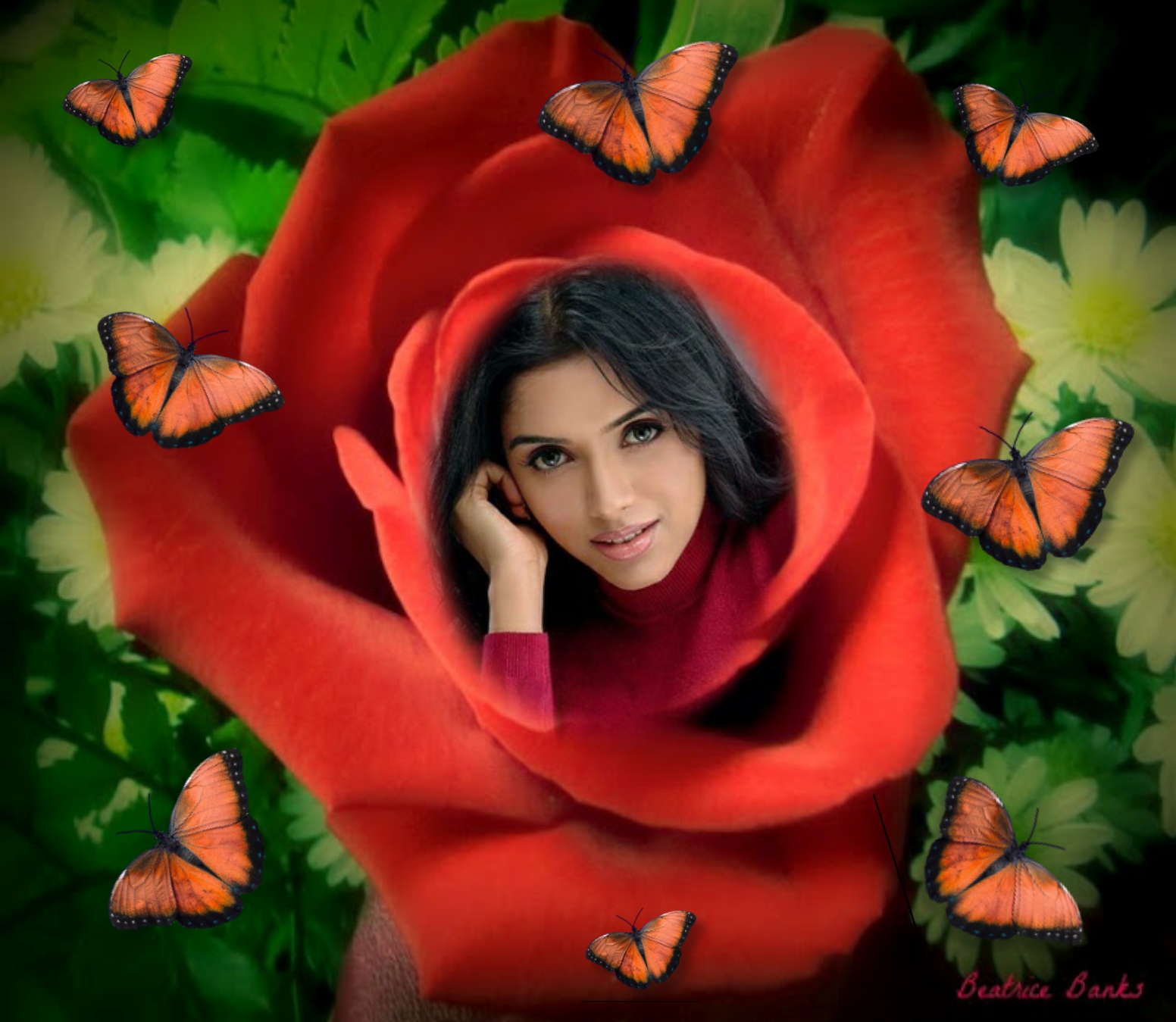 marialedesma1958's Girly Girl Frames - 2012 September - Beautiful Red ...