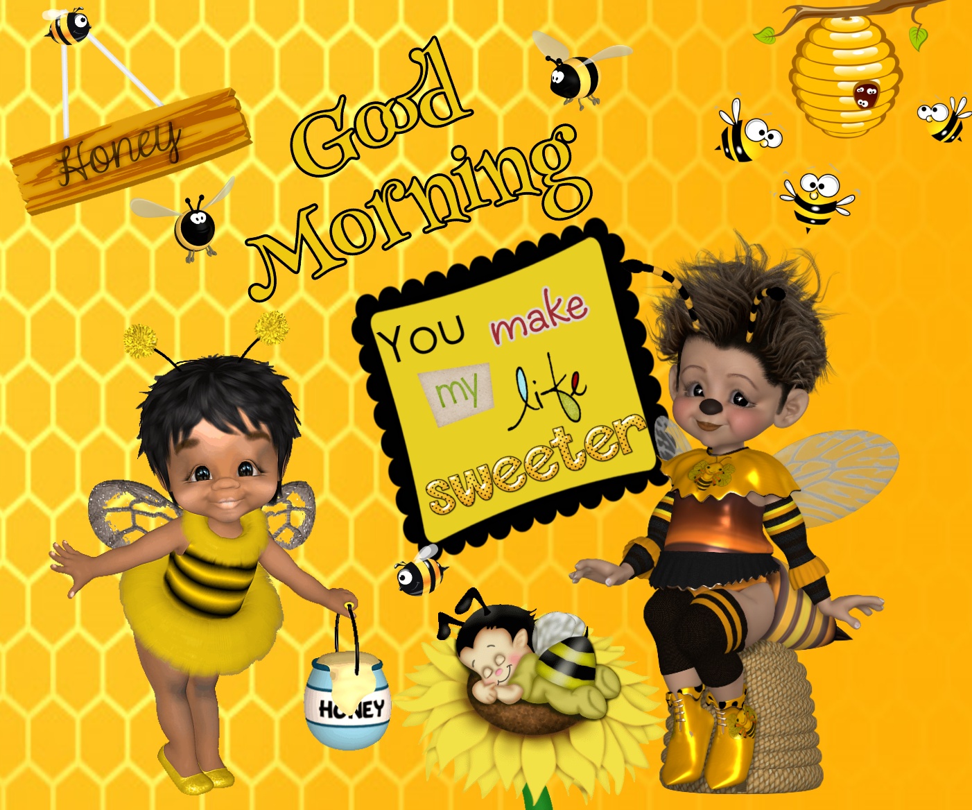 pussycatlady22's Good Morning Frames - Good Morning Good Morning Bees ...