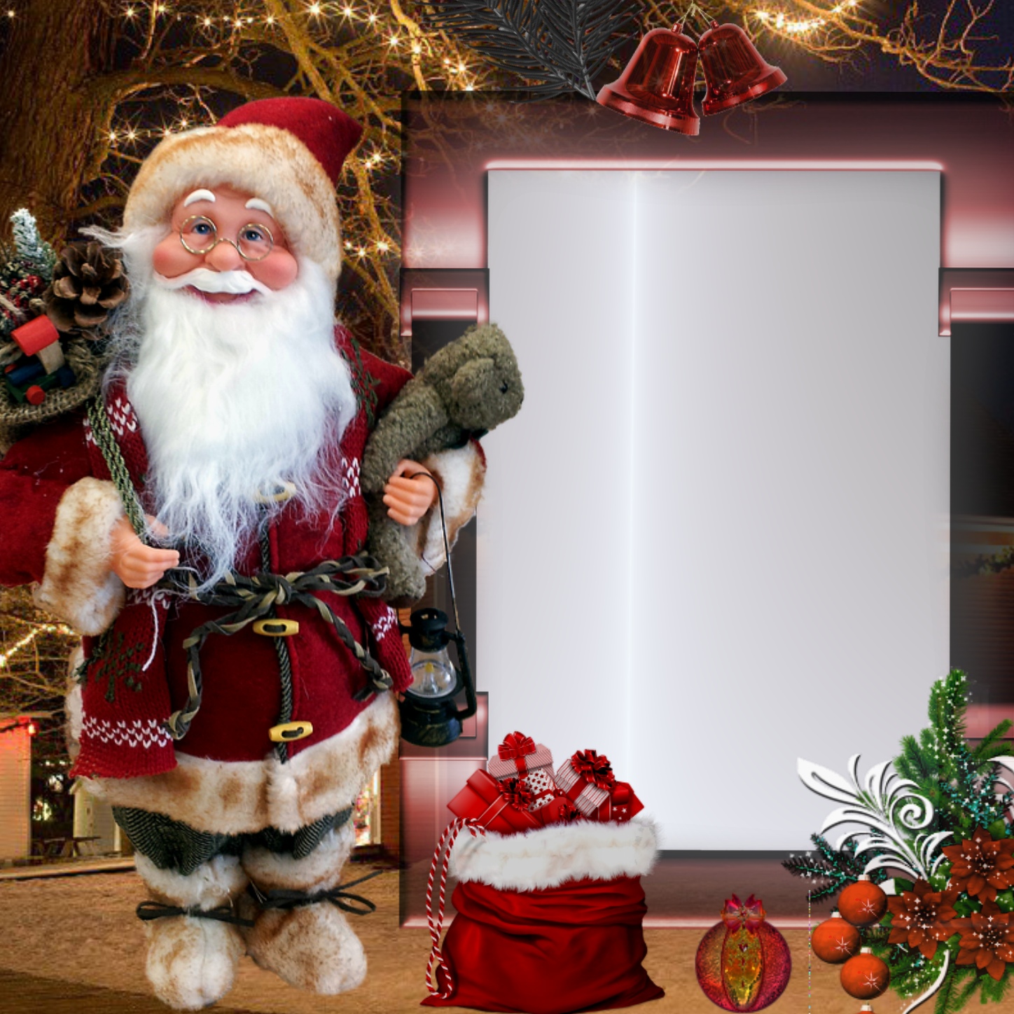 Emily50's Christmas Frame - christmas christmas Lightssanta - christmas ...
