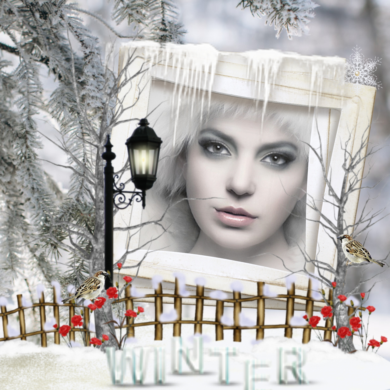Nette's Winter Snow Frames☃️ ️ - WinterSnow 2018 - Winter Frame2018 ...