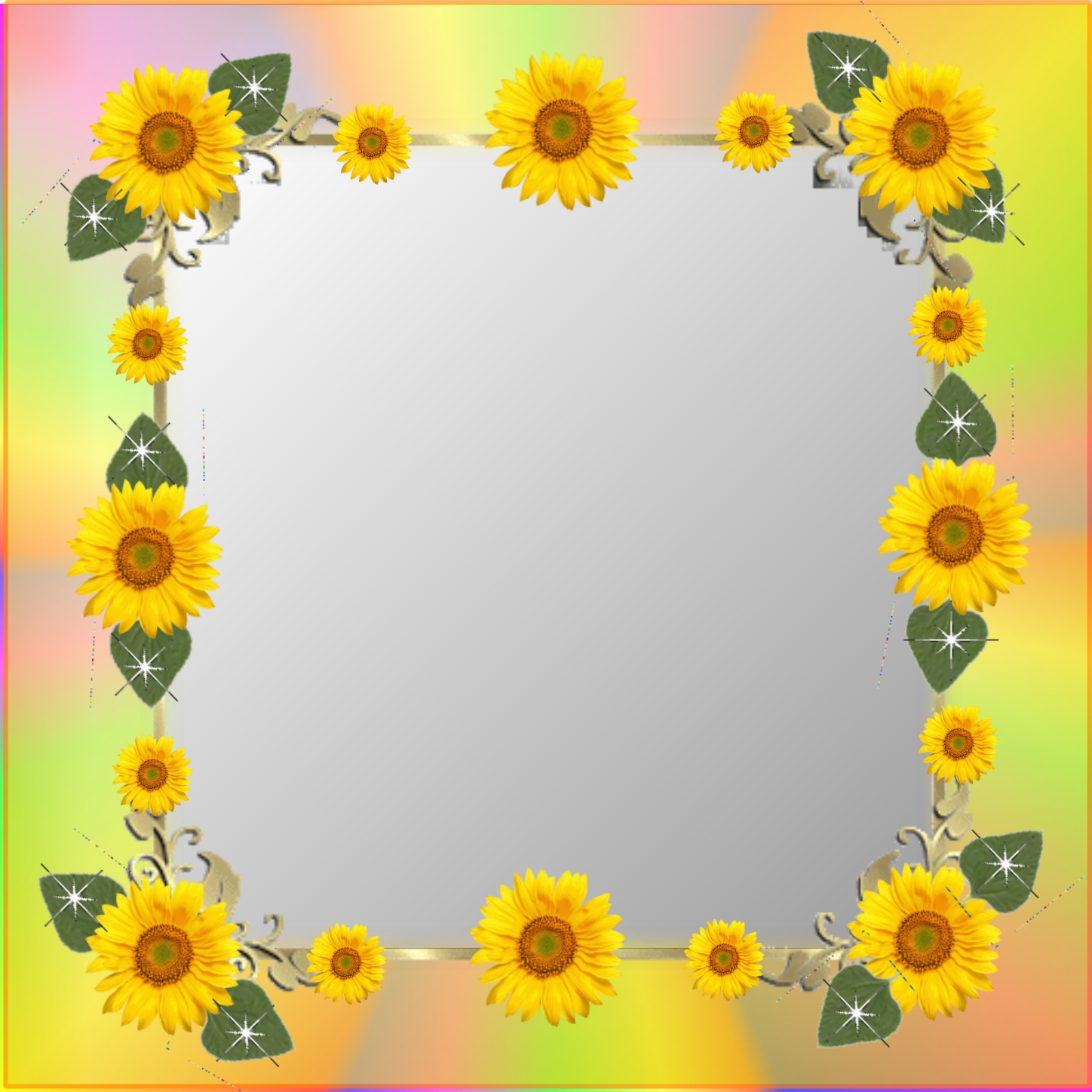 Maria Duran's Kimi Frames - 2009 October - sunflower frame Esamary69 ...