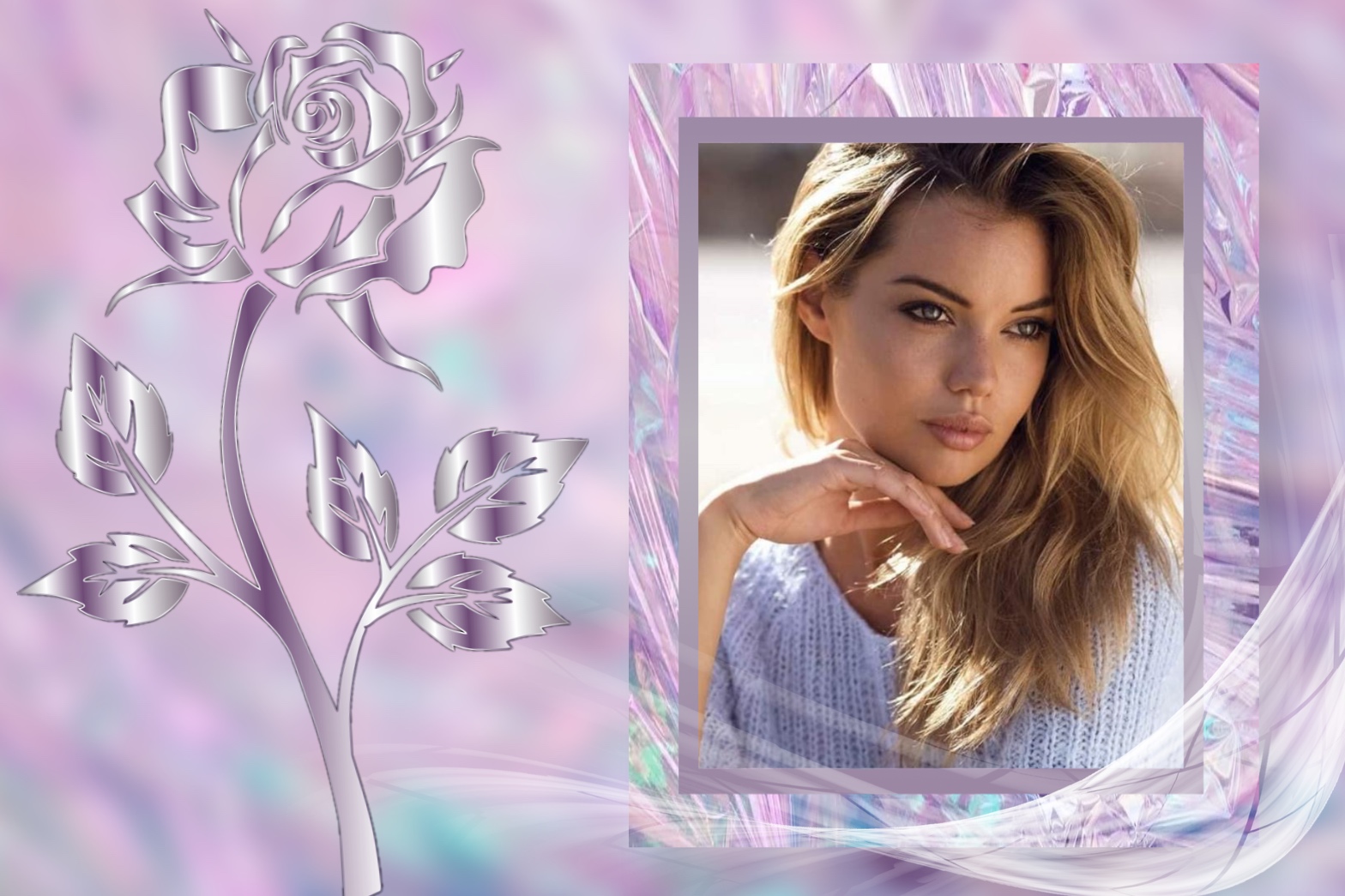 Nette's Flower Frame - Single Flower Frame Picture Frame Nette - Single ...