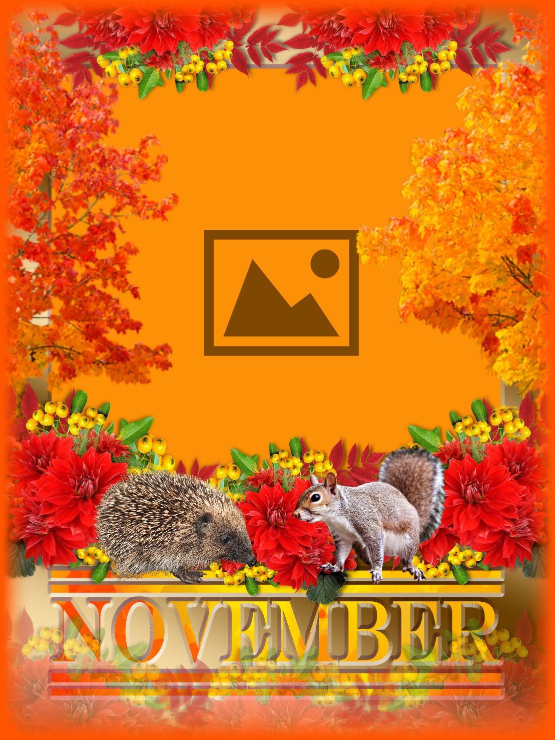 Sinnlich's Fall Frames - Monats Frames - November Frame Sinnlich Fall ...